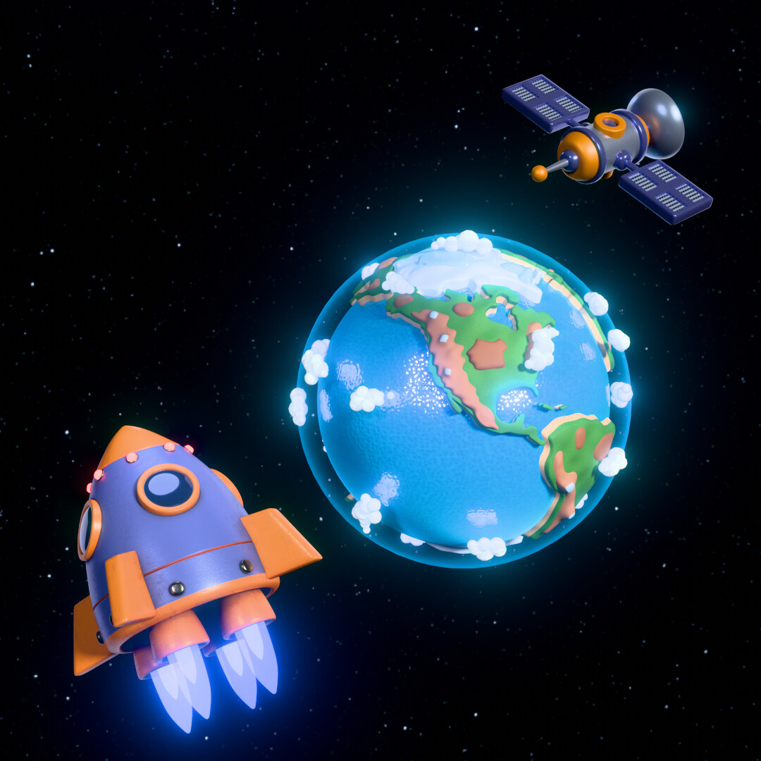 ArtStation - Cartoon space