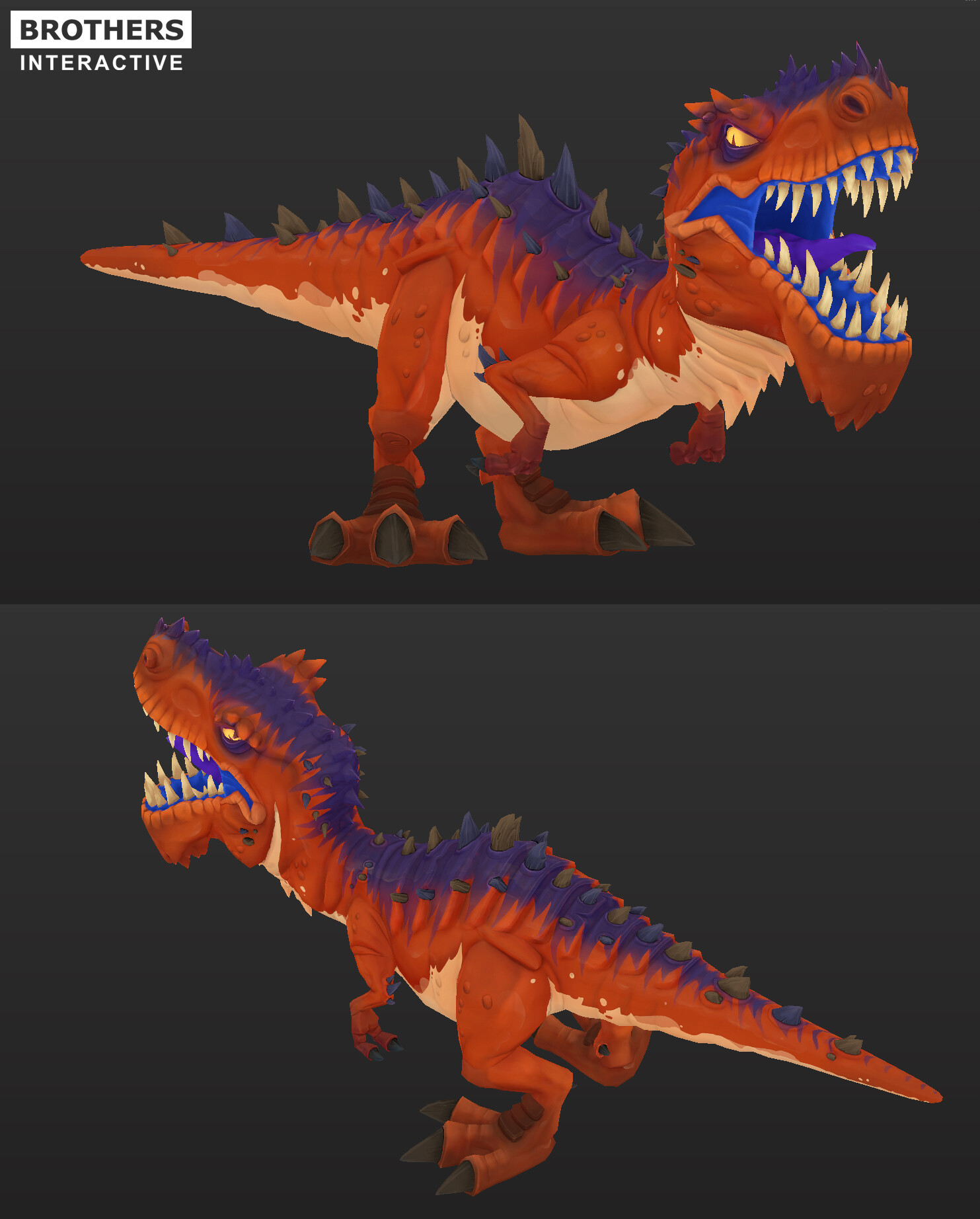 BROTHERS INTERACTIVE - T-rex - Crash Bandicoot 4 Fanart