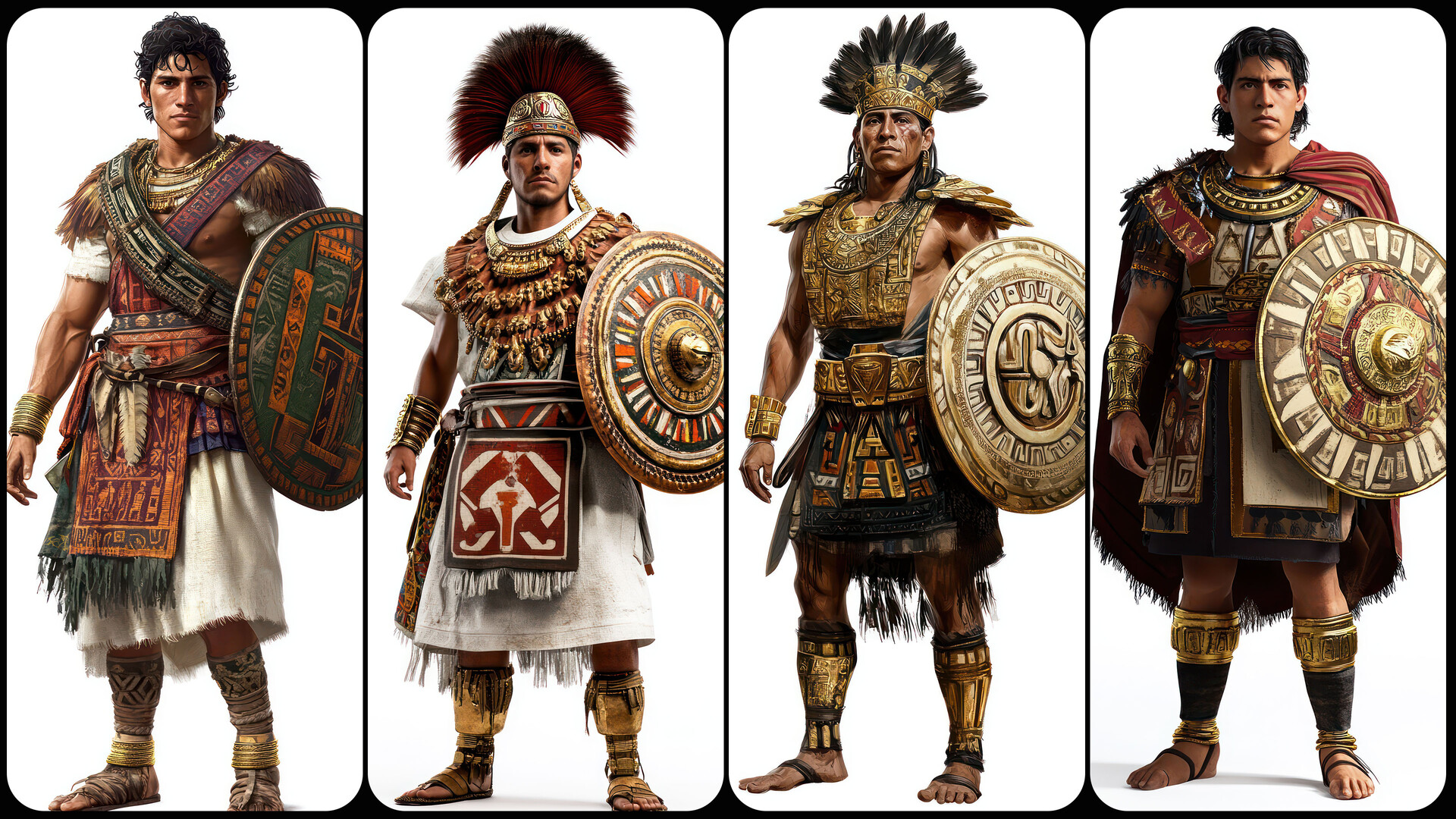 Ferial Studio - 🔹230 Inca Warrior Character Reference Image Pack v.77 |4K|