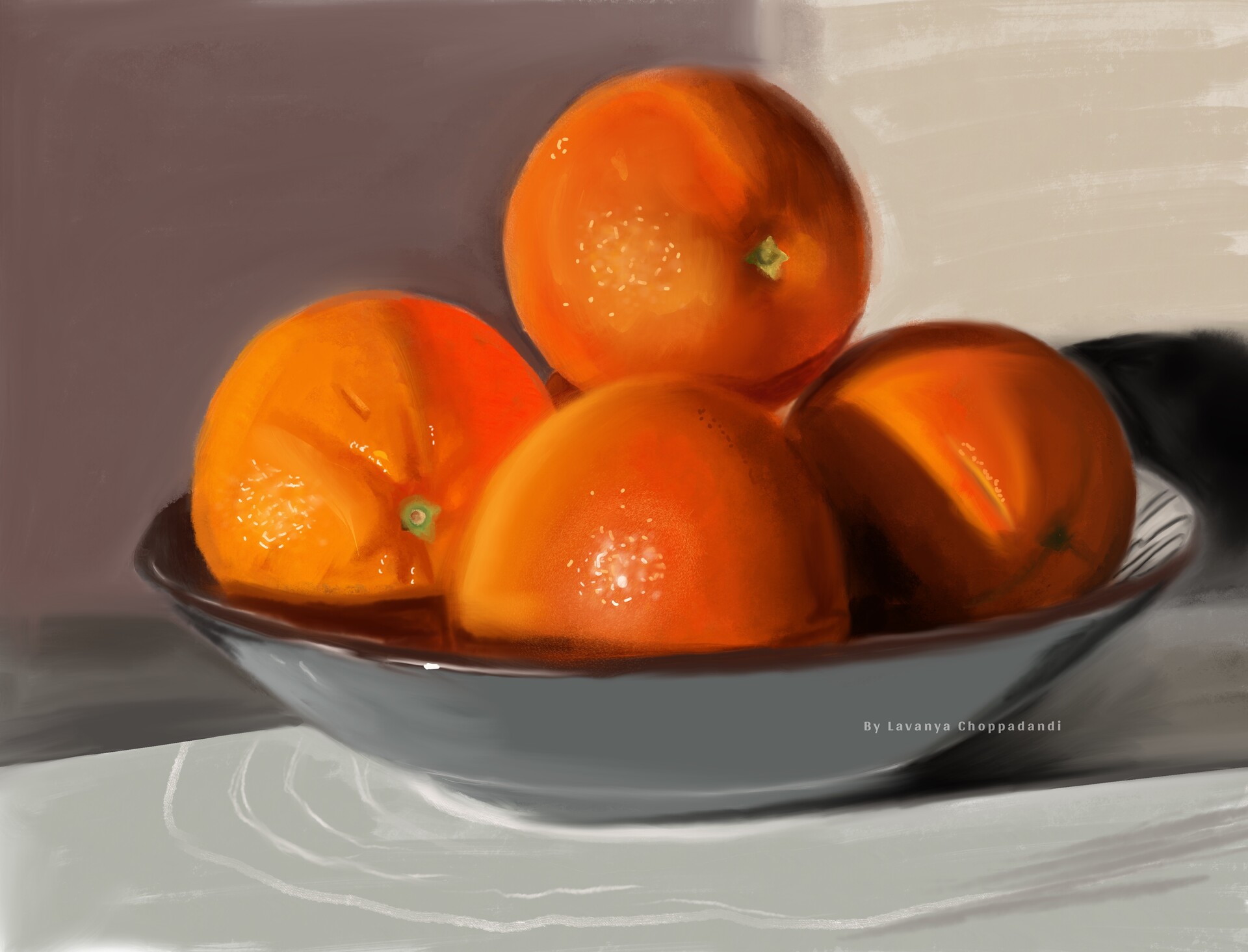 ArtStation - Bowl of oranges