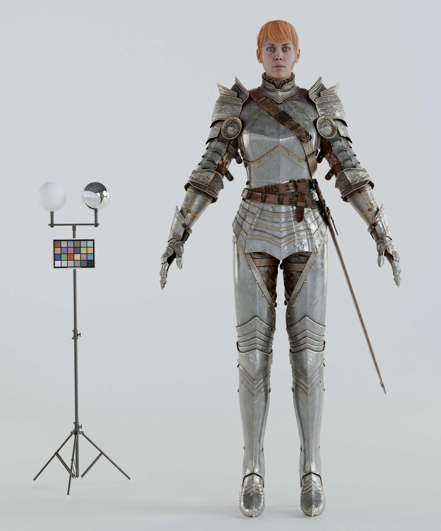 ArtStation - Girl knight 3D model