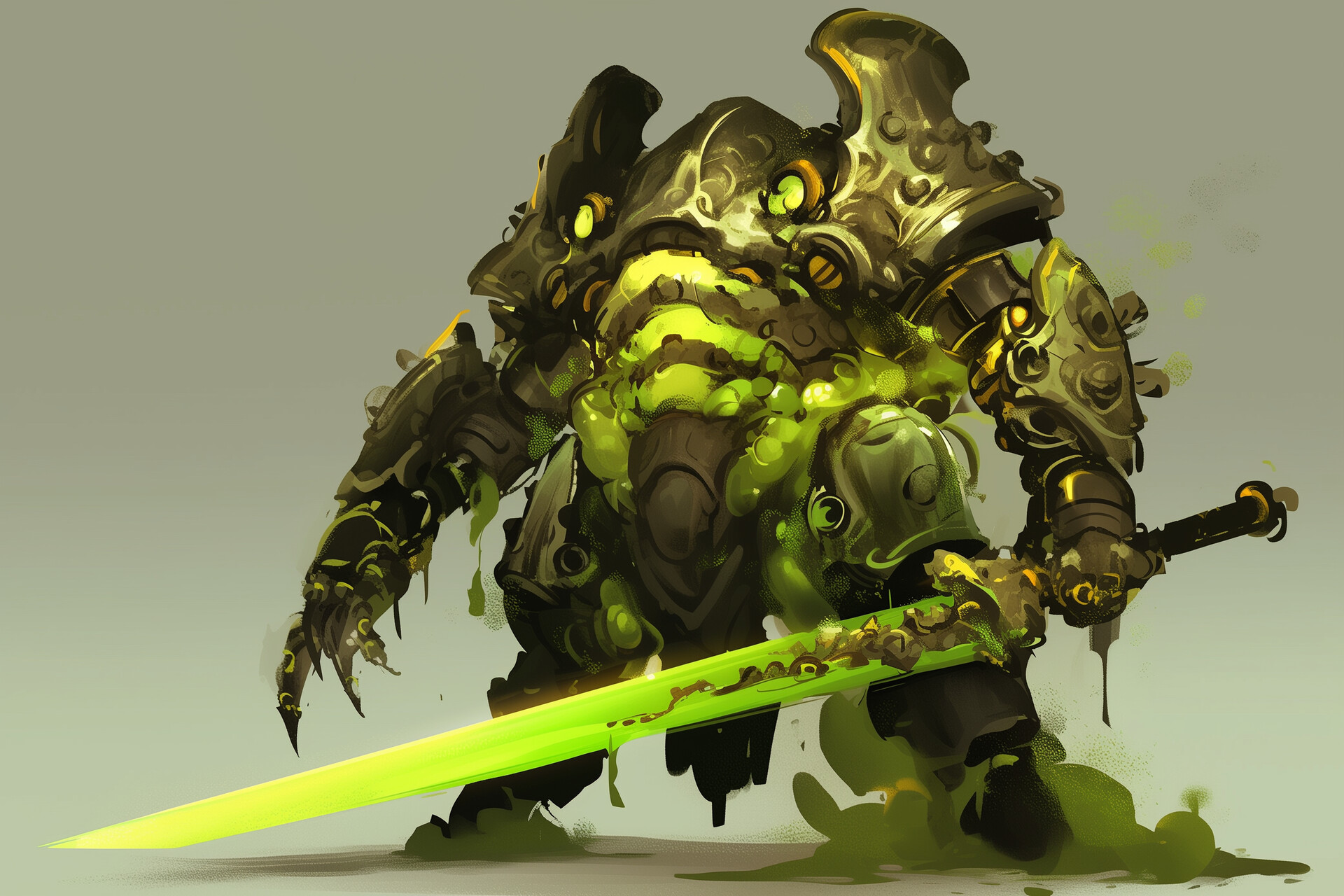 ArtStation - Armored Green Slime