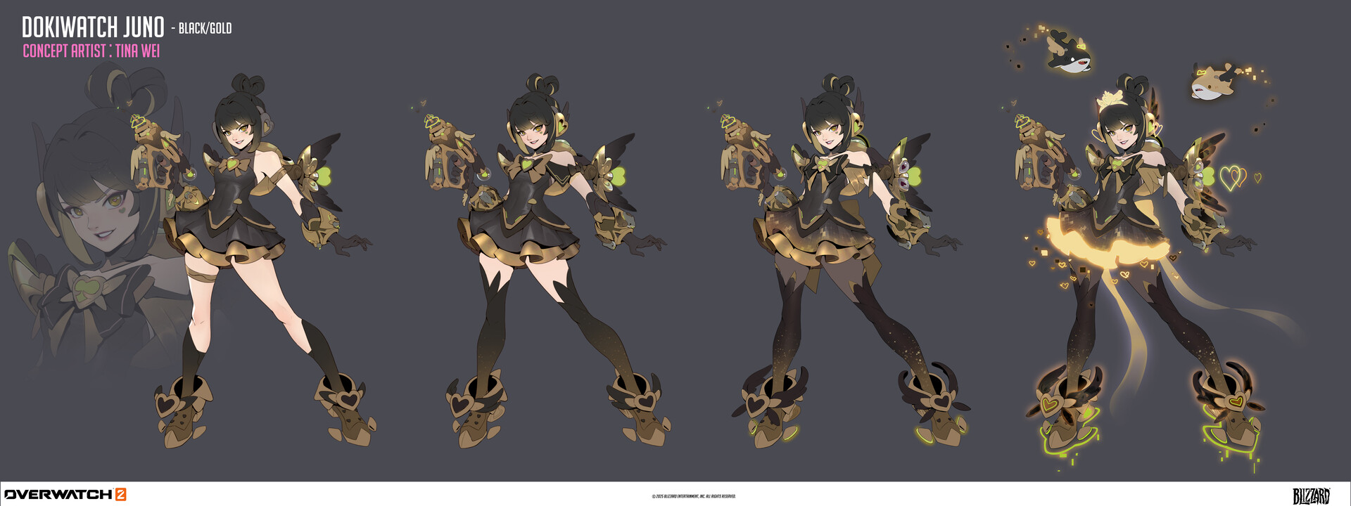 Tina Wei - Overwatch 2: Dokiwatch Juno Mythic Skin concept