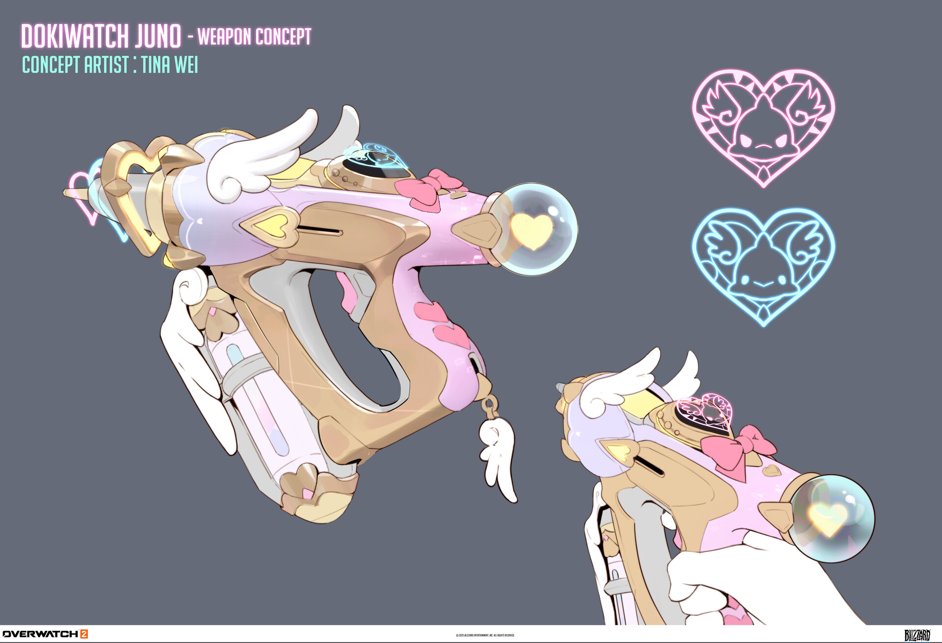 Tina Wei - Overwatch 2: Dokiwatch Juno Mythic Skin concept