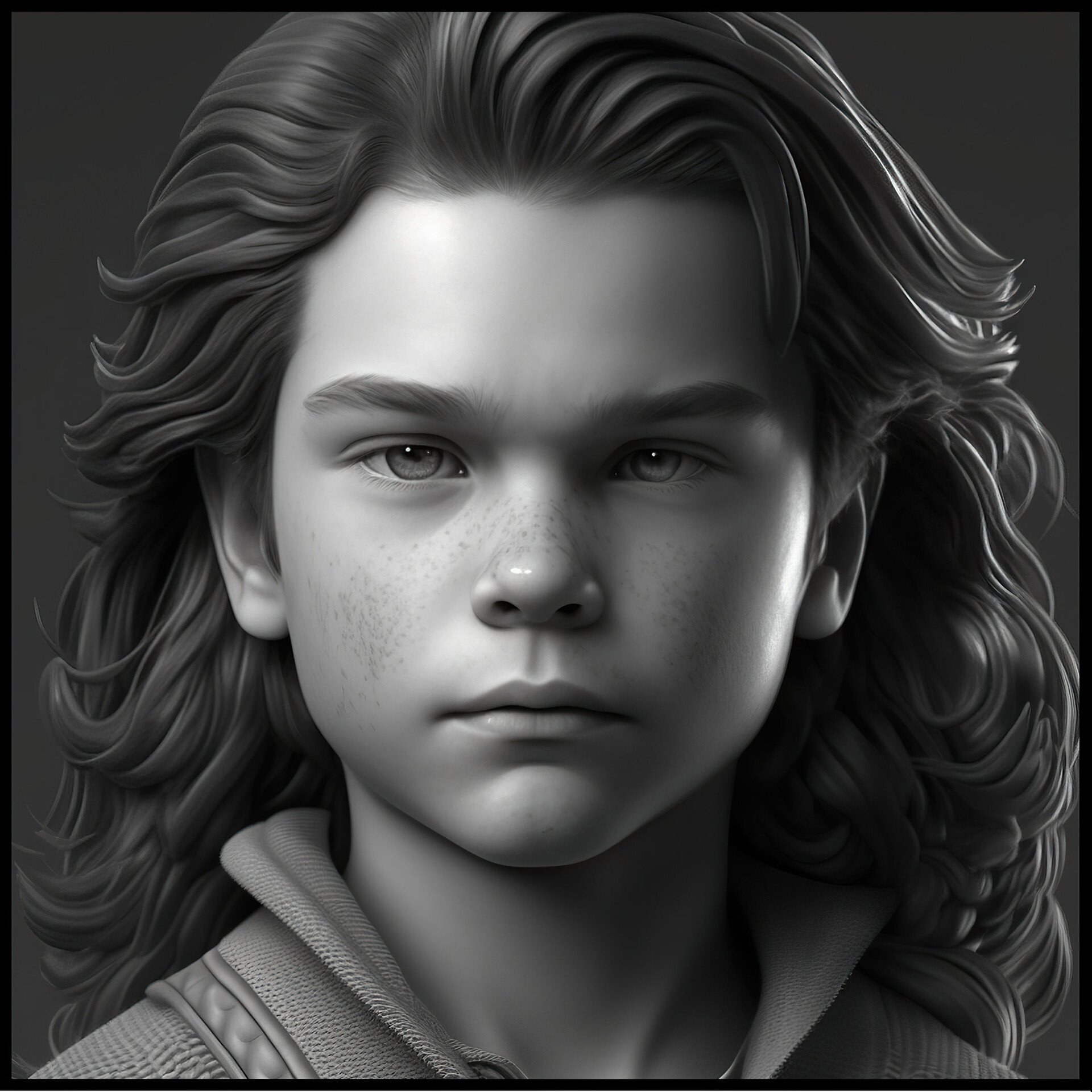 ArtStation - 540 American Kid Boy Head