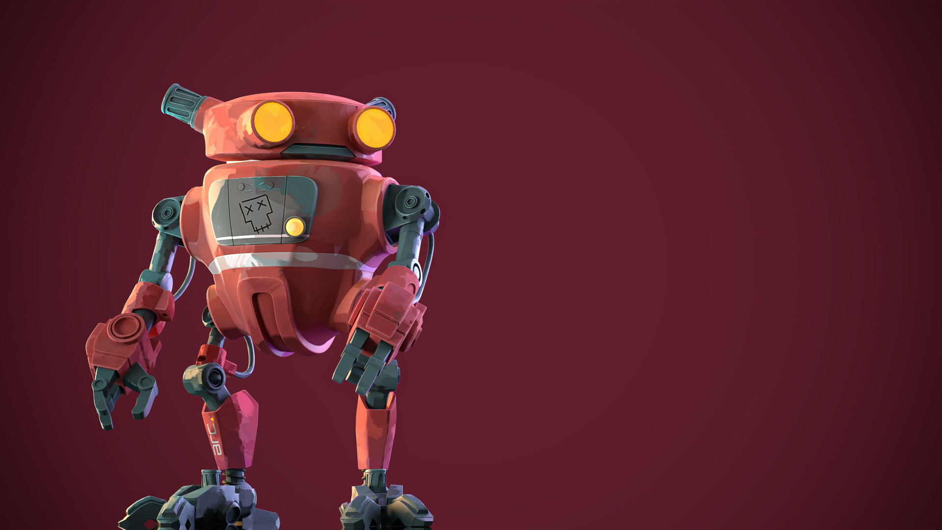 ArtStation - Eddie – Stylized Robot Character | Game-Ready Asset