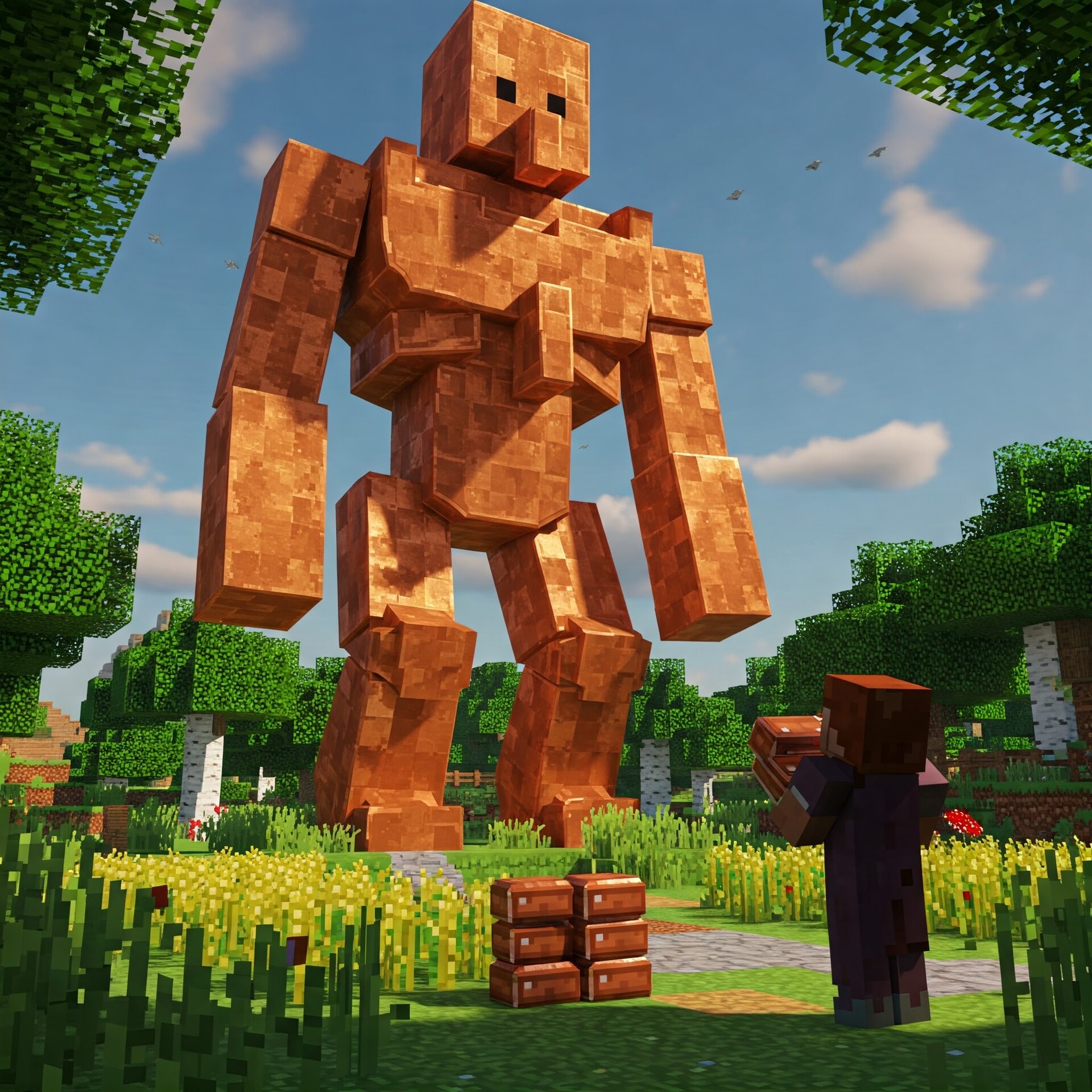 ArtStation - Minecraft copper golem