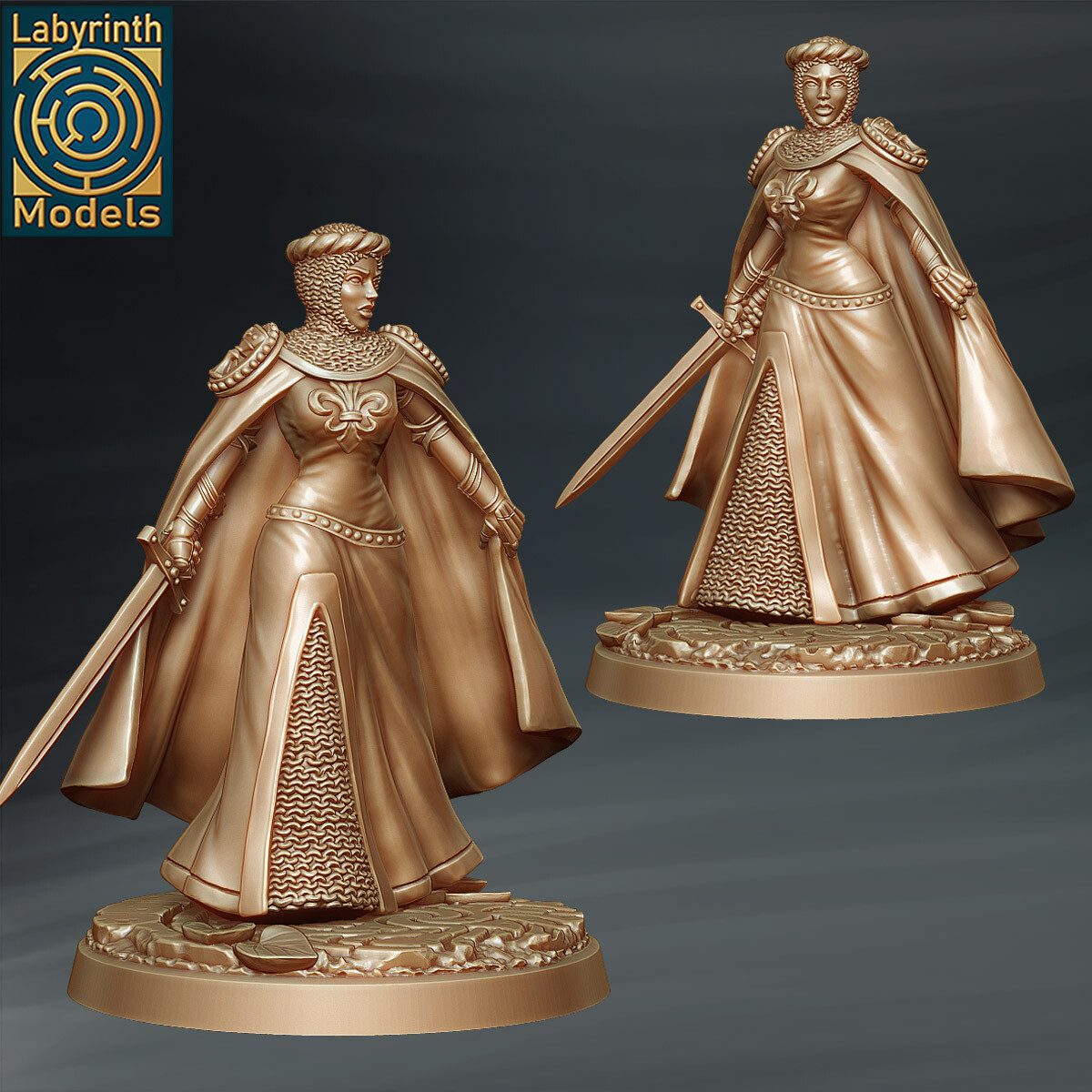 Labyrinth Models - Lady Dindrane and Sir Percival