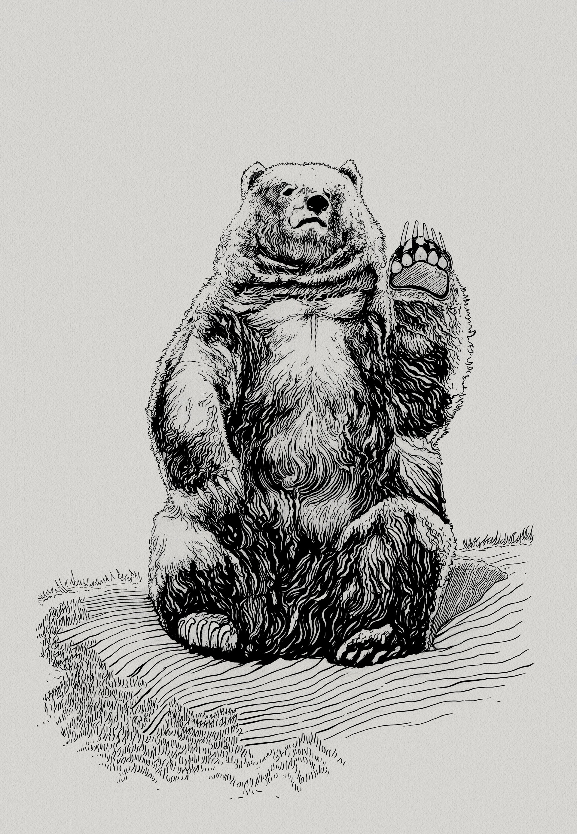 ArtStation - Sad Bear.