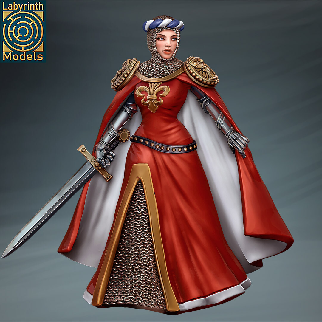 Labyrinth Models - Lady Dindrane and Sir Percival