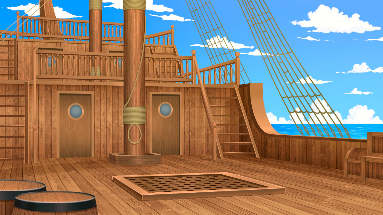 pirate ship deck background