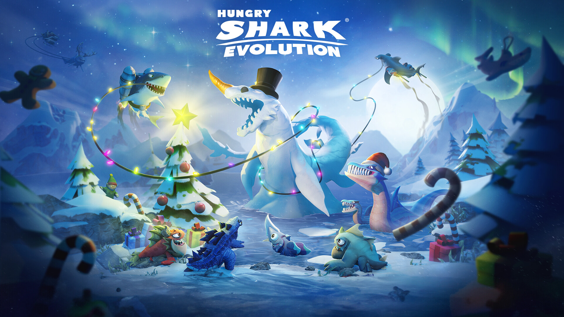 hungry shark evolution cartoon