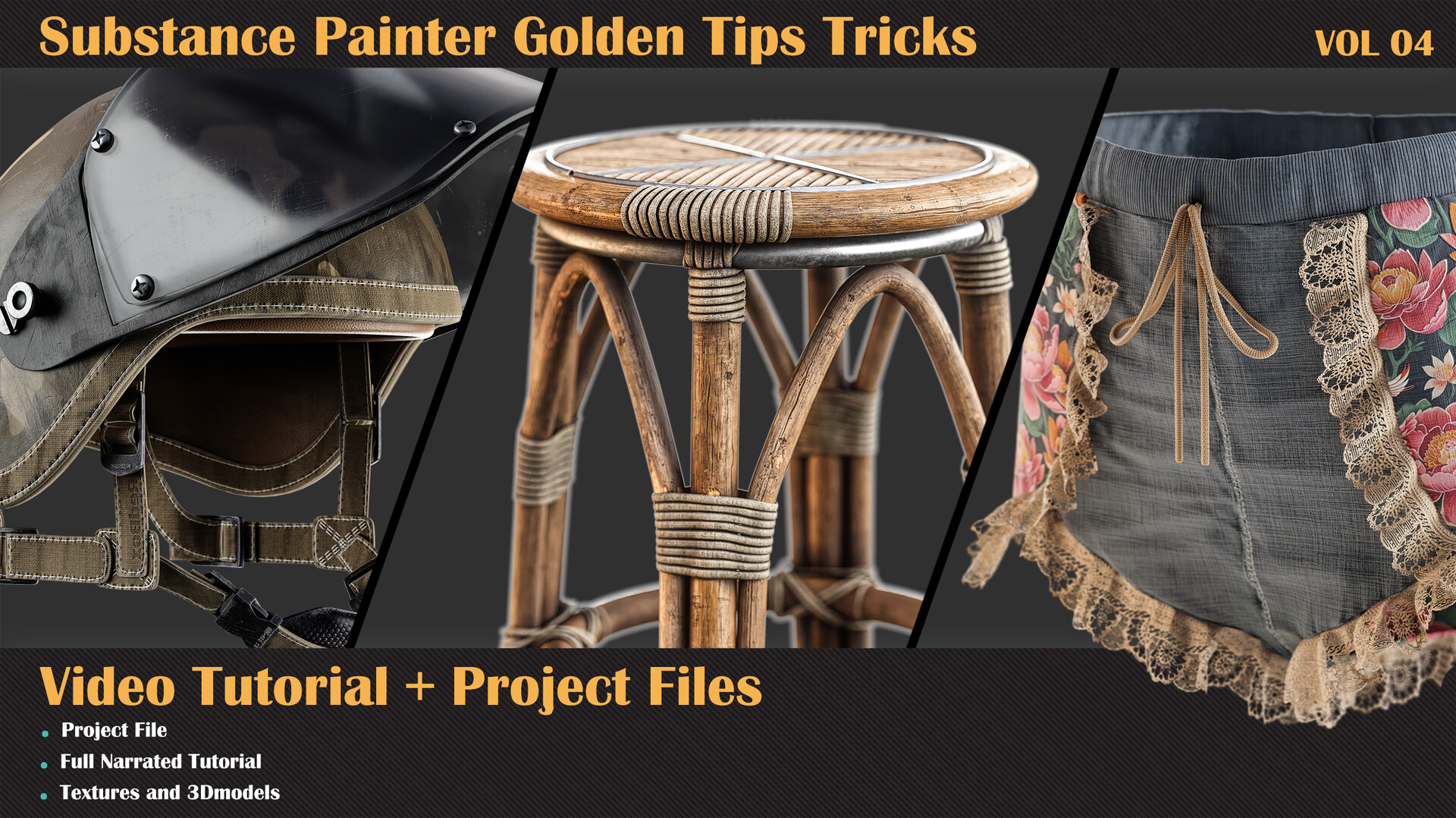Milad Kambari - Substance Painter Golden Tips Tricks Tutorial+Project File - VOL 04