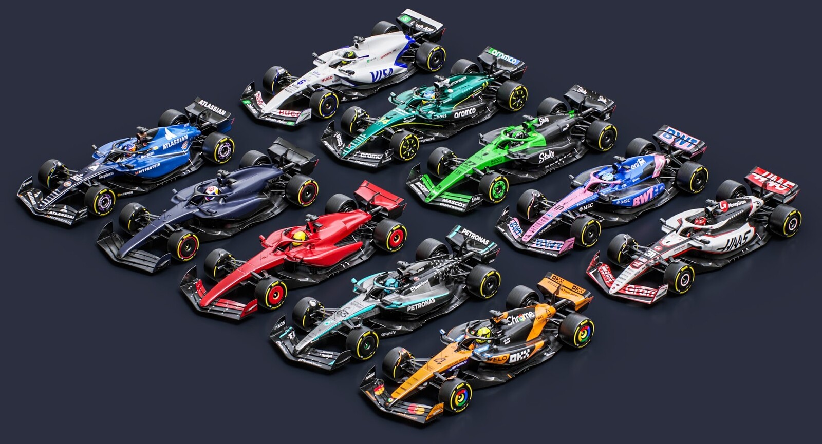 OpticalDreamSoft - Formula 1 Season 2025 F1 Race Car Collection PBR 3D ...