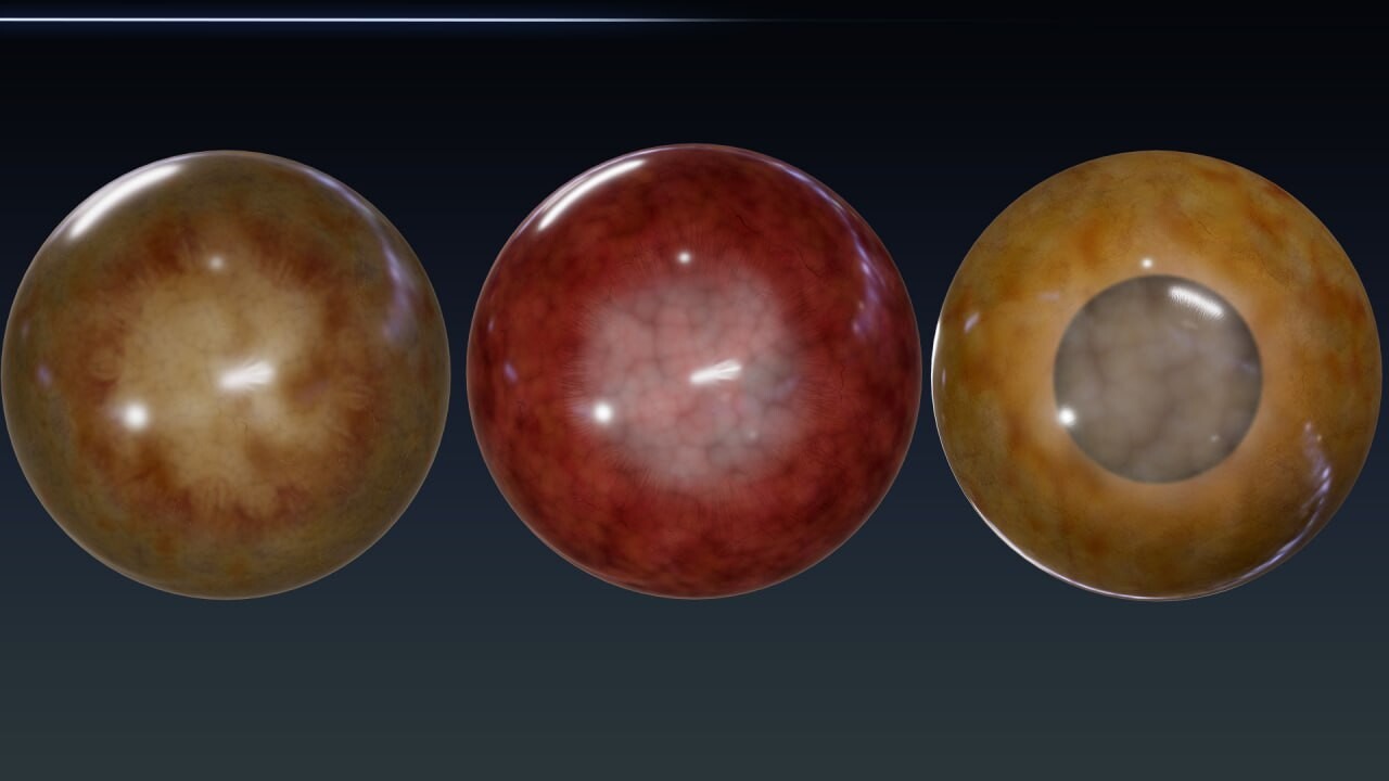 ArtStation - HORROR & CURSED ANATOMY SMART MATERIAL + MATERIL EYE ...