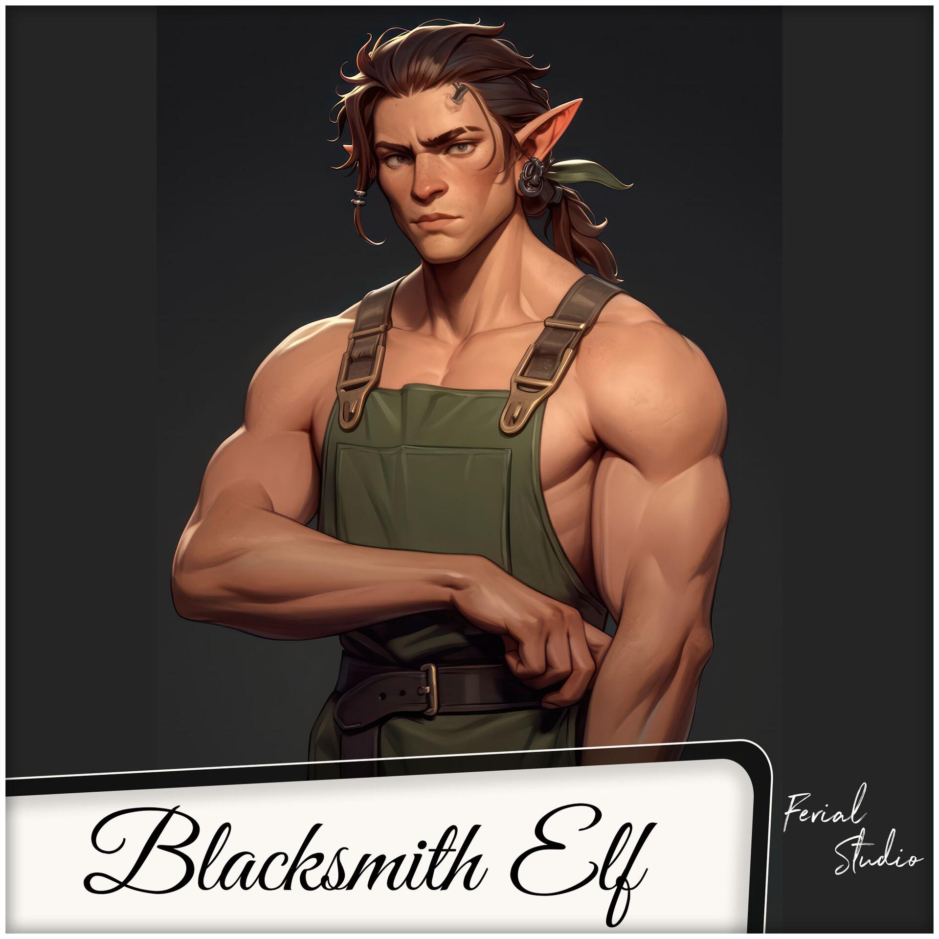 ArtStation - 🔹230 Blacksmith Elf - Cartoon Character Reference Image ...
