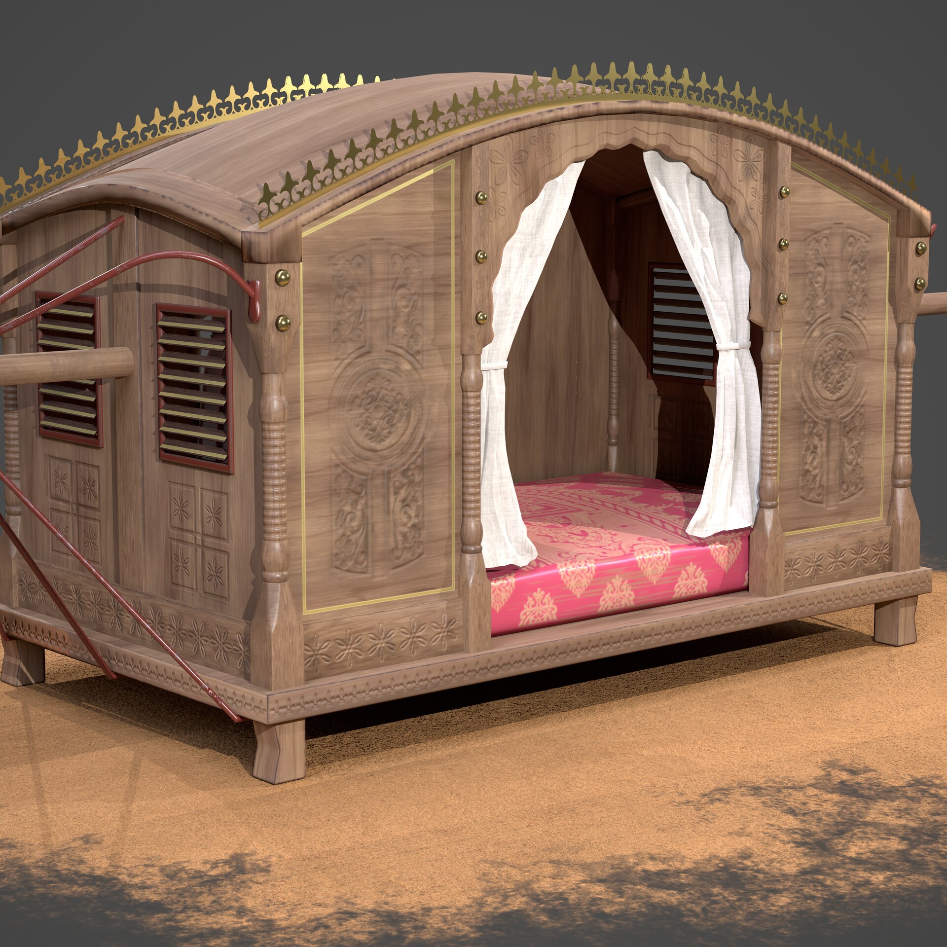 ArtStation - palanquin Indian Design