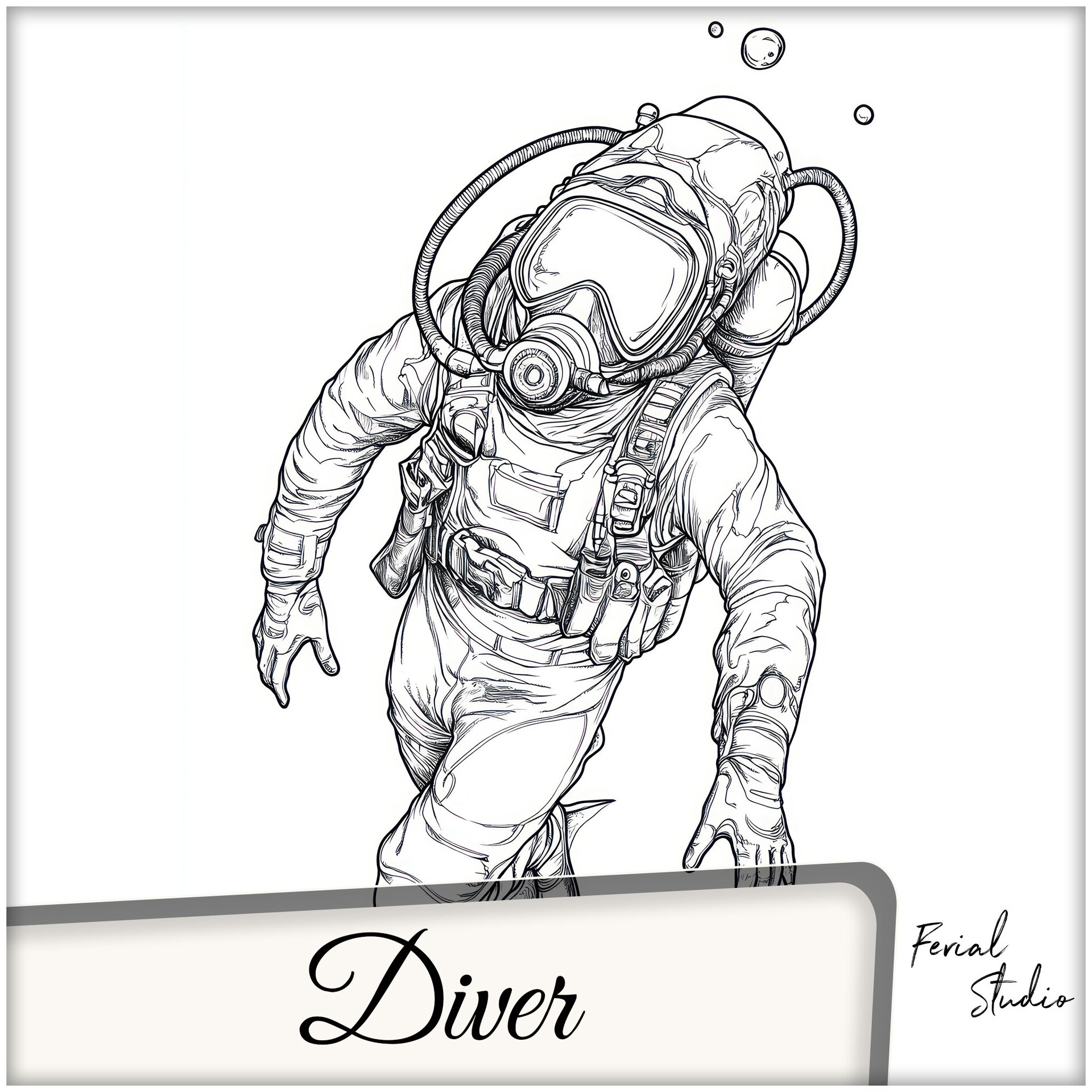 ArtStation - 🔹220 Diver - Sketch Reference Image Pack v.6 |4K|