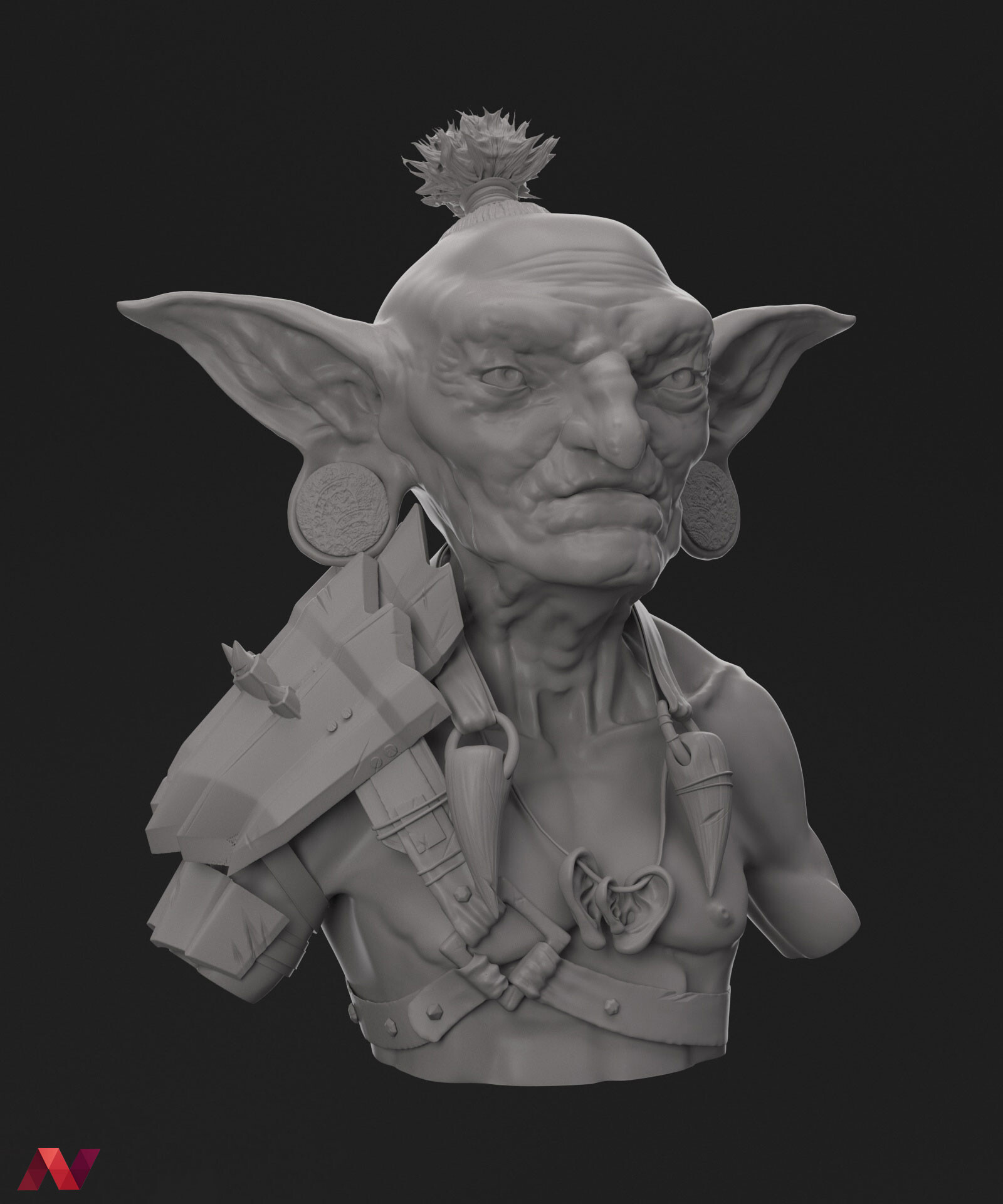 ArtStation - Orc Bust