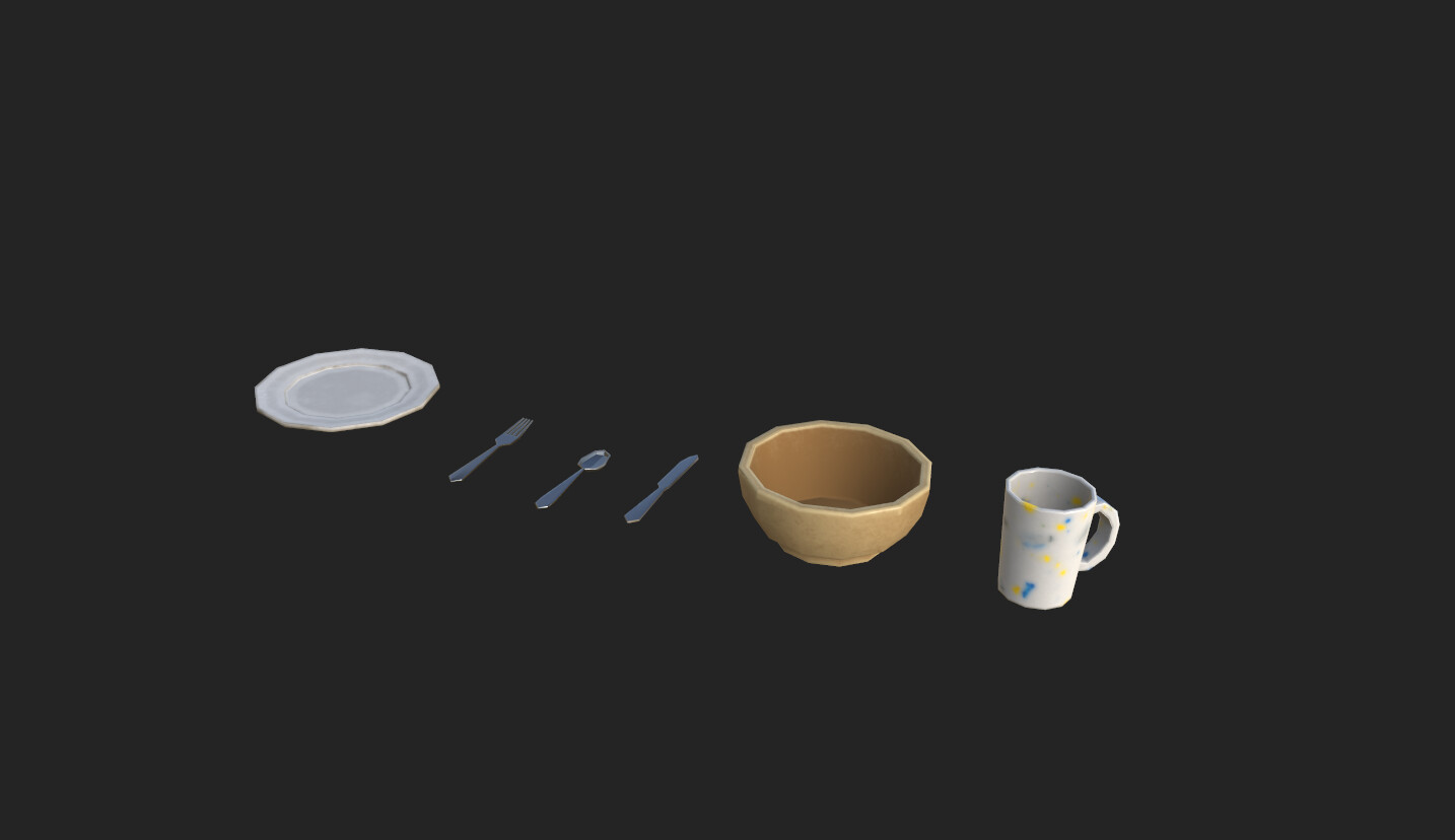 ArtStation - Kitchen Silverware Texturing in 3D Substance Painter