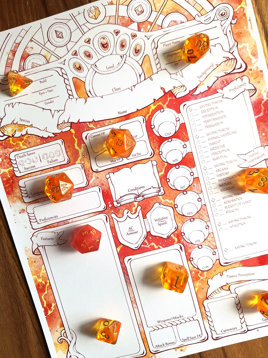 ArtStation - Spellfire D&D Character Sheets