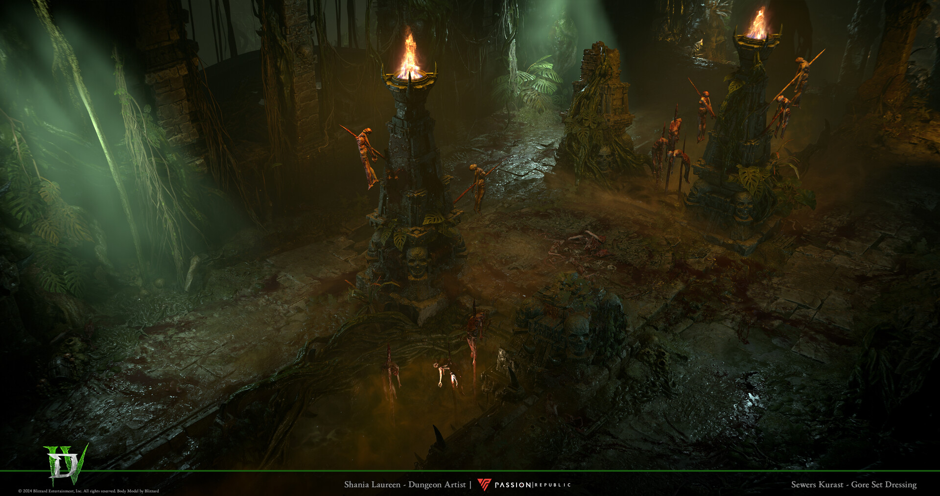 Shania Laureen - Diablo IV : Vessel Of Hatred - Gore Theme Set Dressing