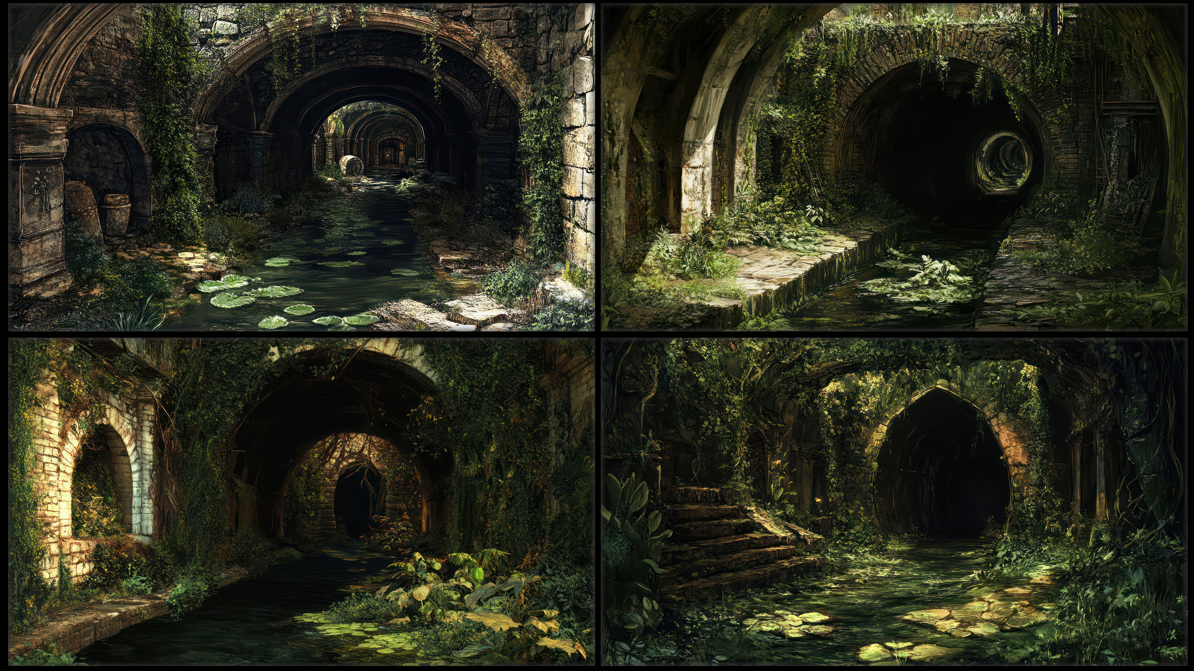 Ferial Concept - 🔹200 Medieval Sewer - Environment Concept Reference ...