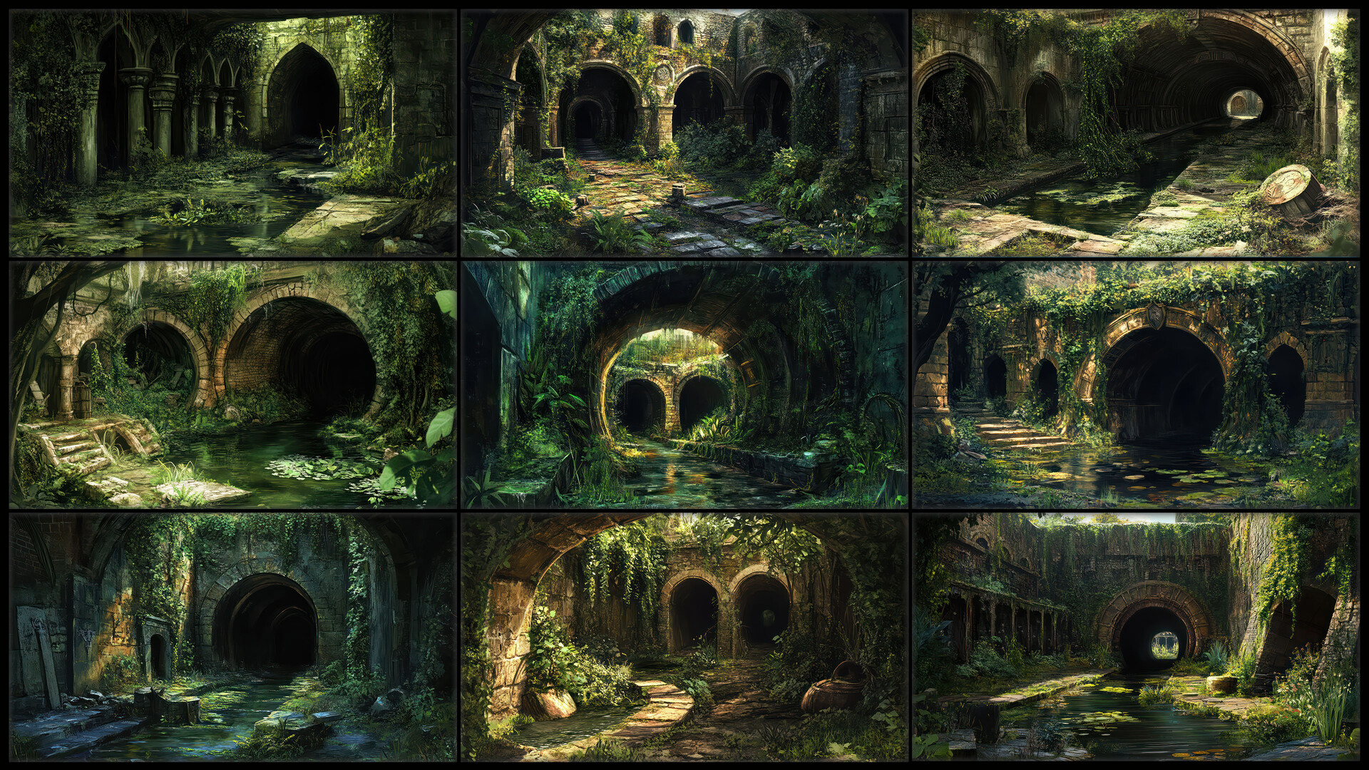 Ferial Concept - 🔹200 Medieval Sewer - Environment Concept Reference ...