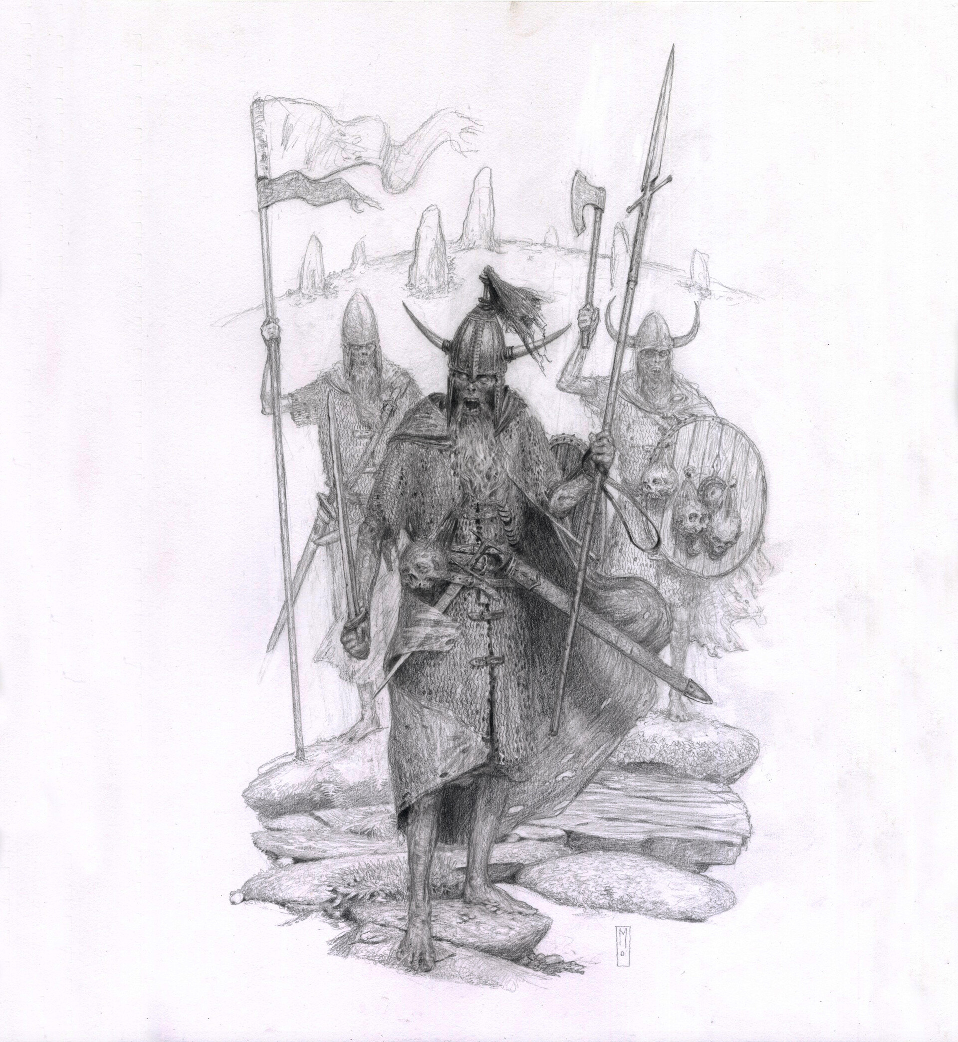 ArtStation - Undead Knights Drawing