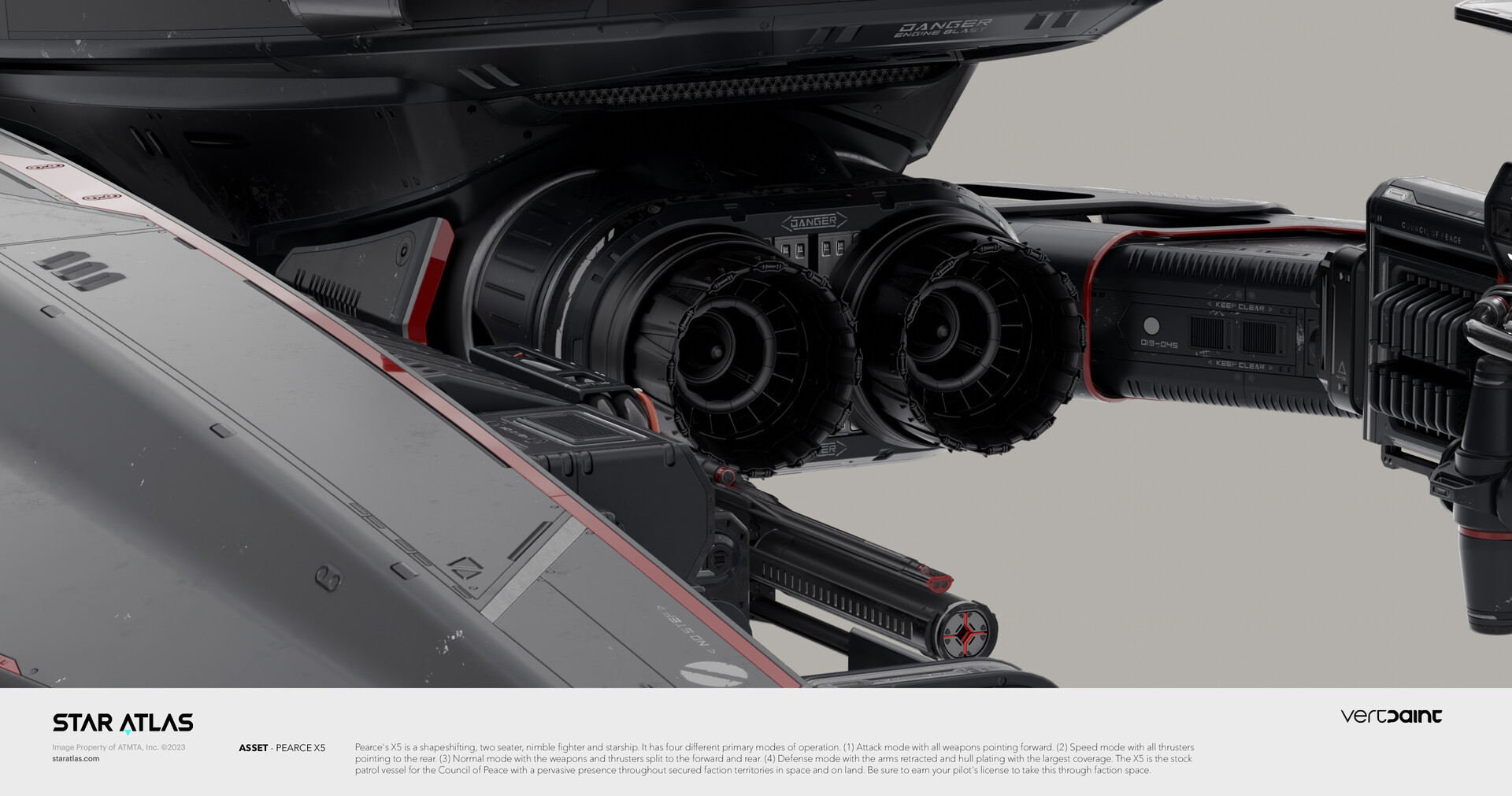 Vertpaint Studios - Star Atlas - Pearce X5 (Exterior)