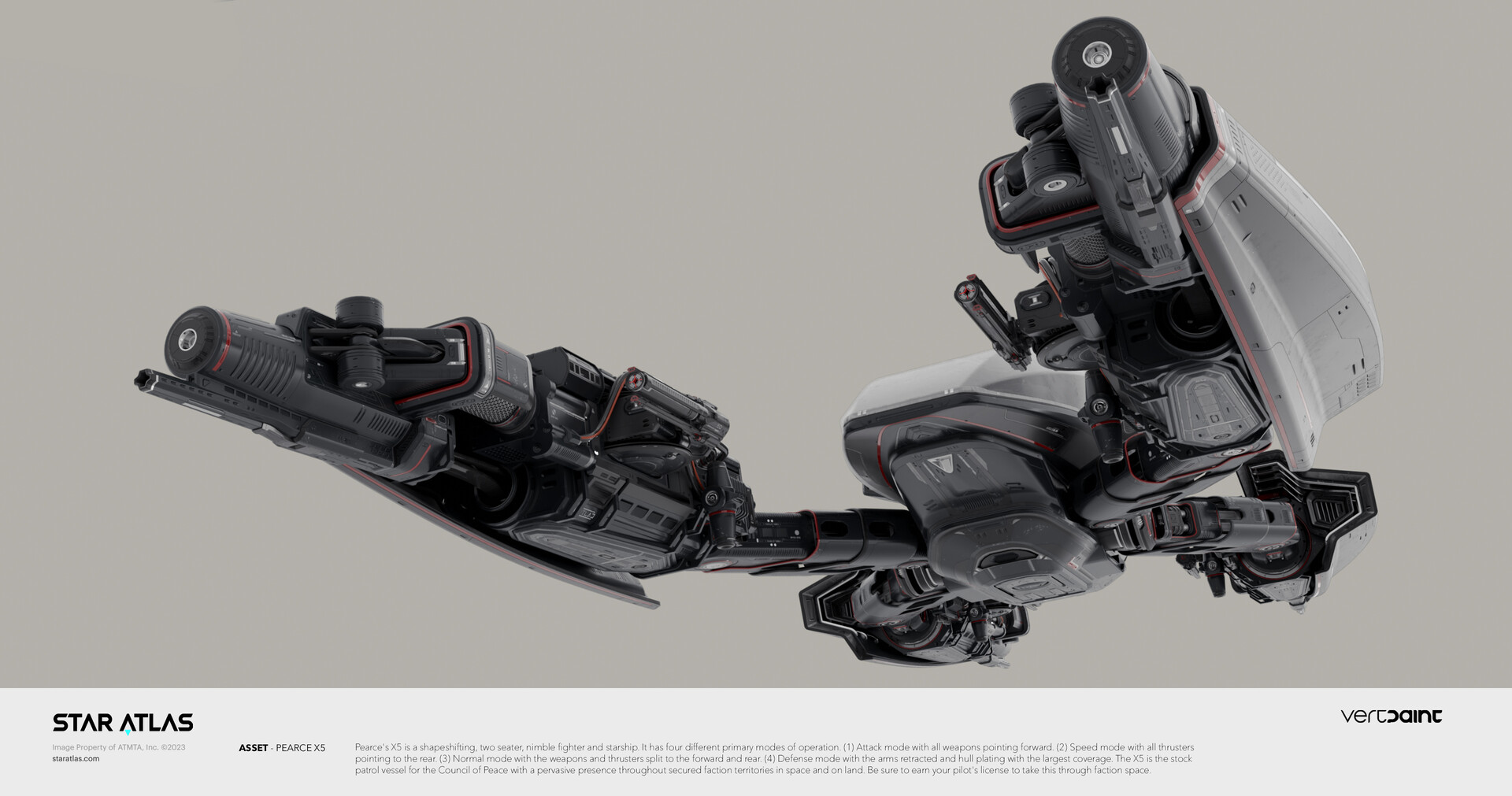 Vertpaint Studios - Star Atlas - Pearce X5 (Exterior)
