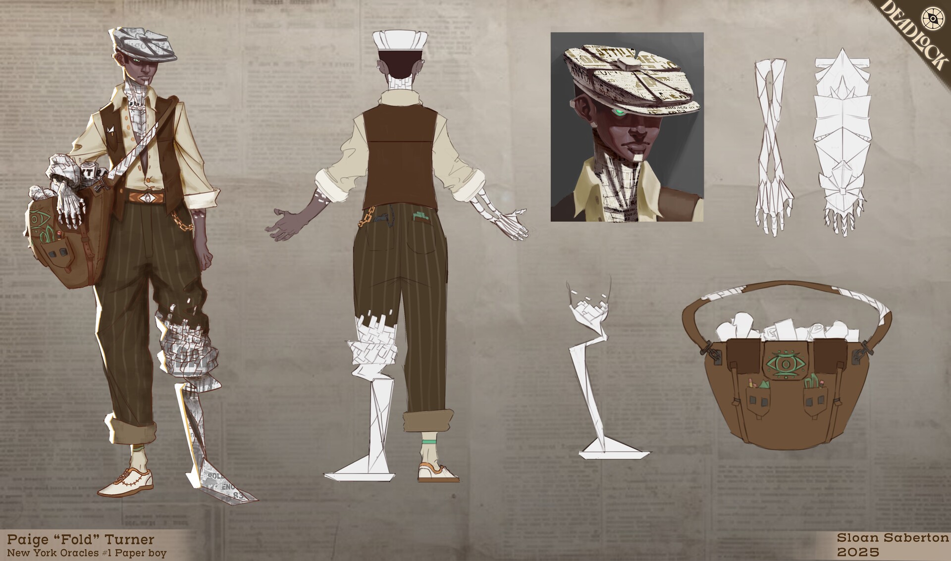 ArtStation - Deadlock Character Design "Paige Turner"