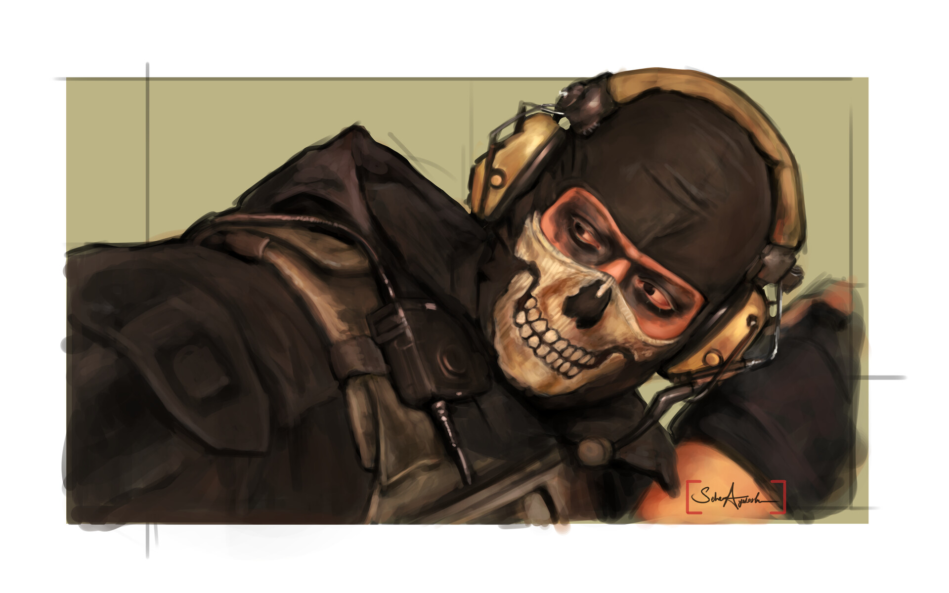 ArtStation - Simon Ghost Riley study
