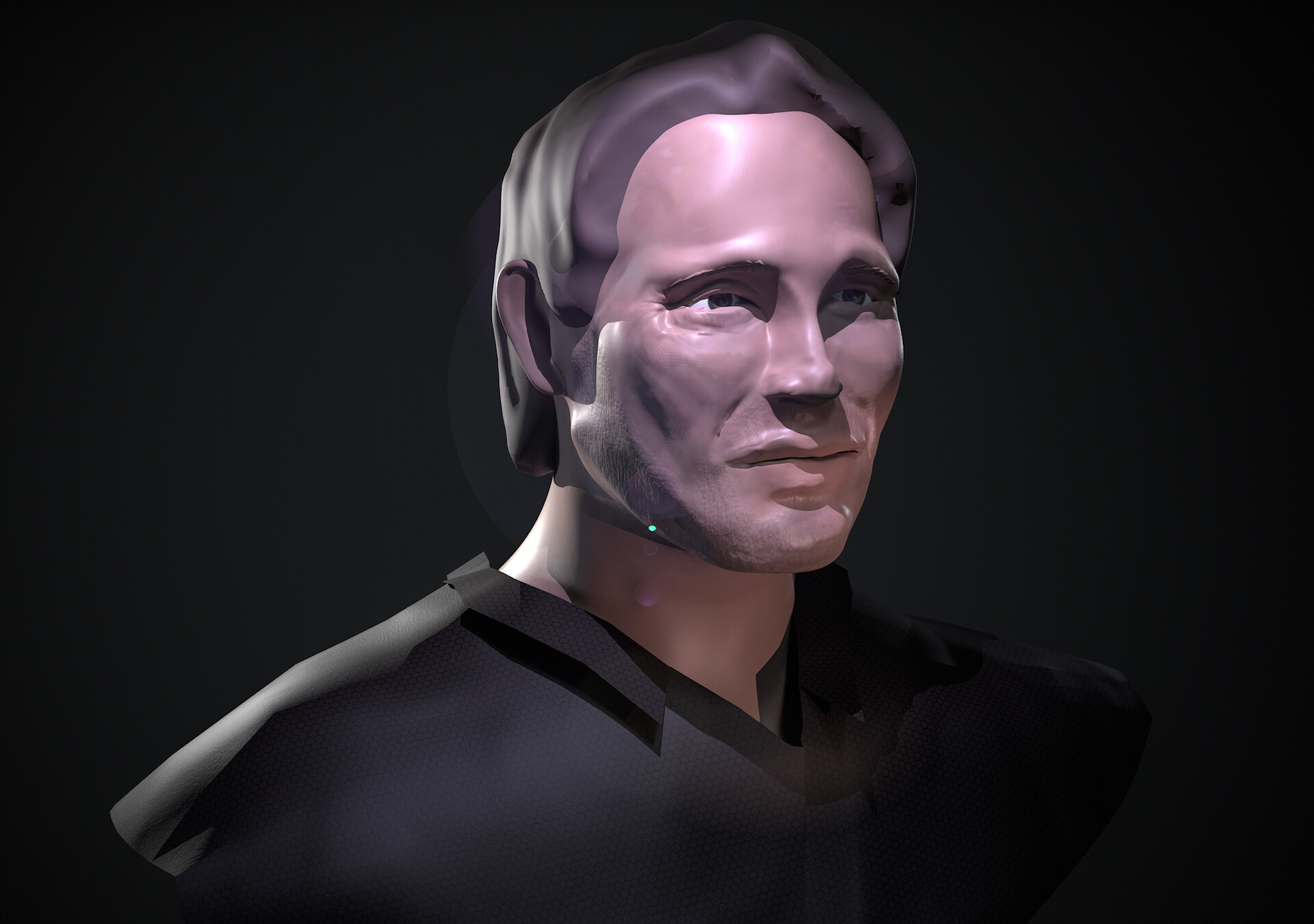 ArtStation - Mads Mikkelson Likeness Bust