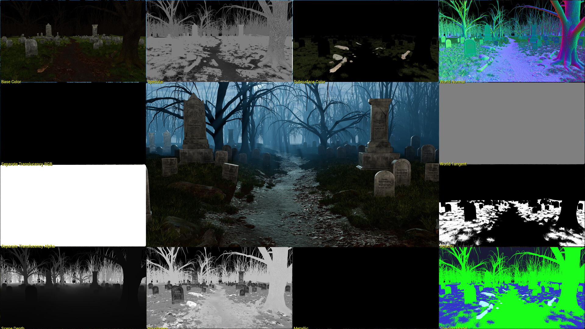 John Waynick: Environment Artist - Halloween Graveyard
