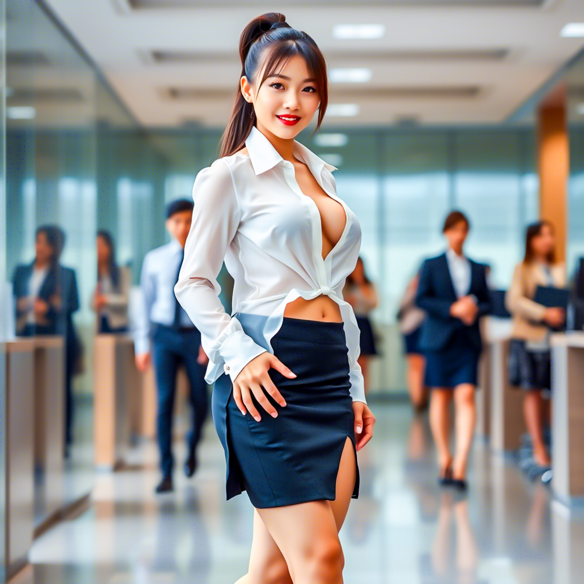 ArtStation - Sexy secretary in the office.