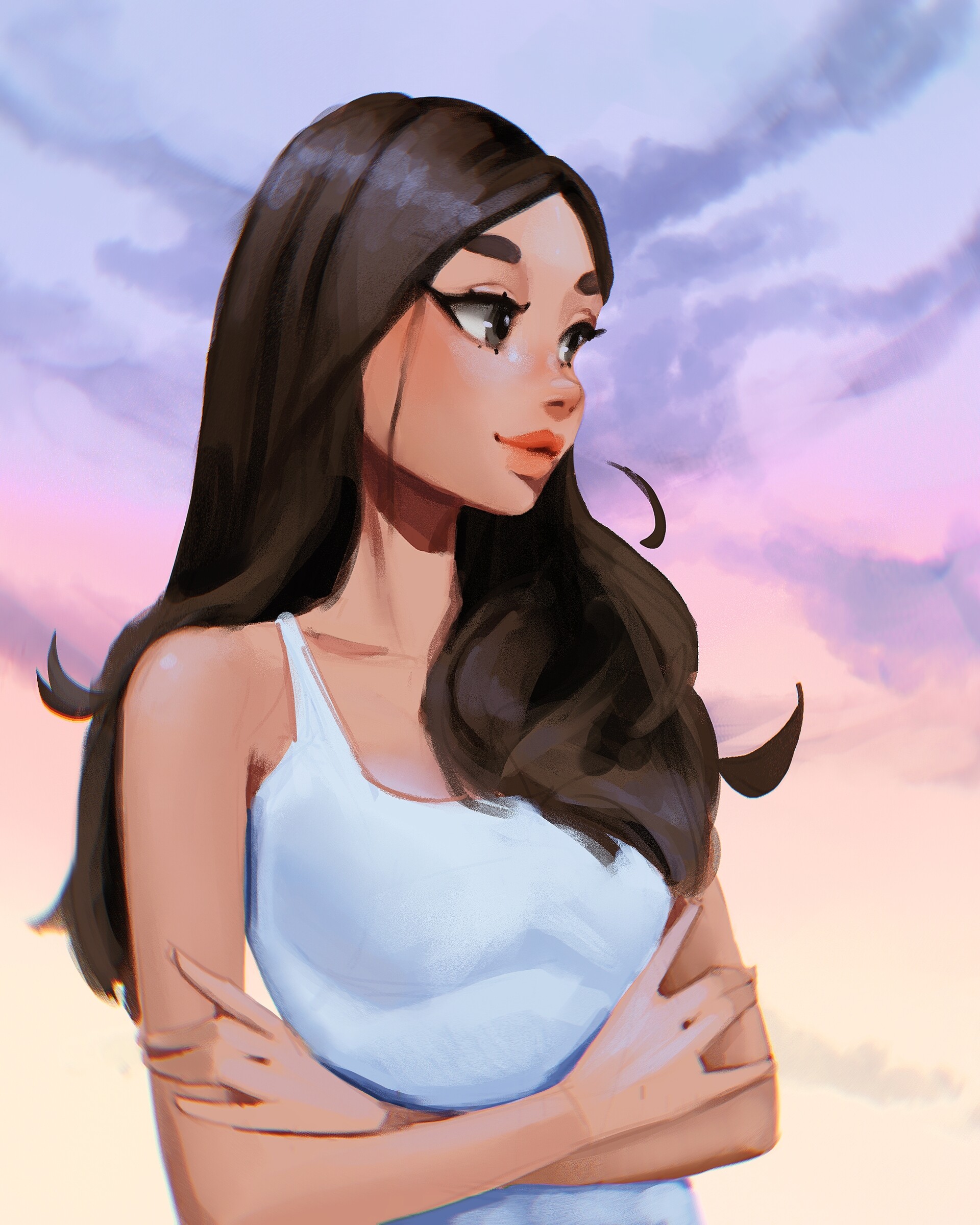 ArtStation - girl study drawing