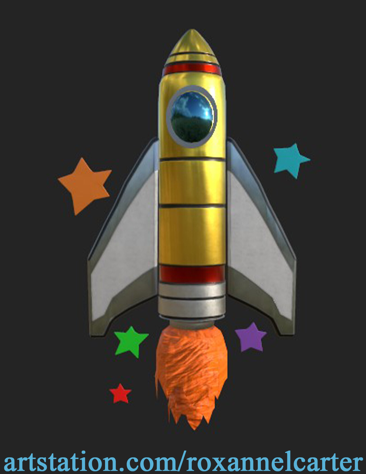 ArtStation - 3D Rocket