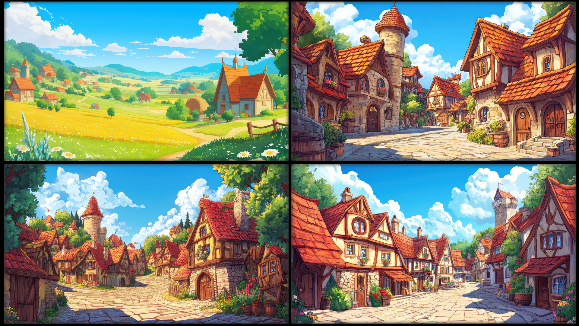 Ferial Concept - 🔹270 Dragon Village - Cartoon Concept Reference Image ...
