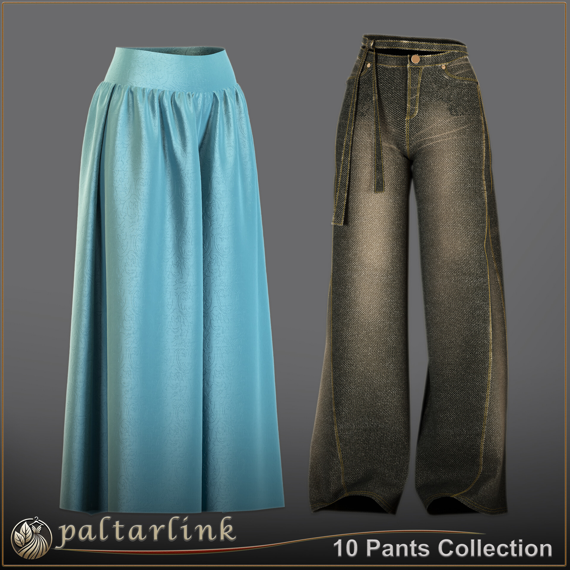 ArtStation - 10 Pants Collection/Marvelous designer+clo3D+3D MAX/ZPRJ ...