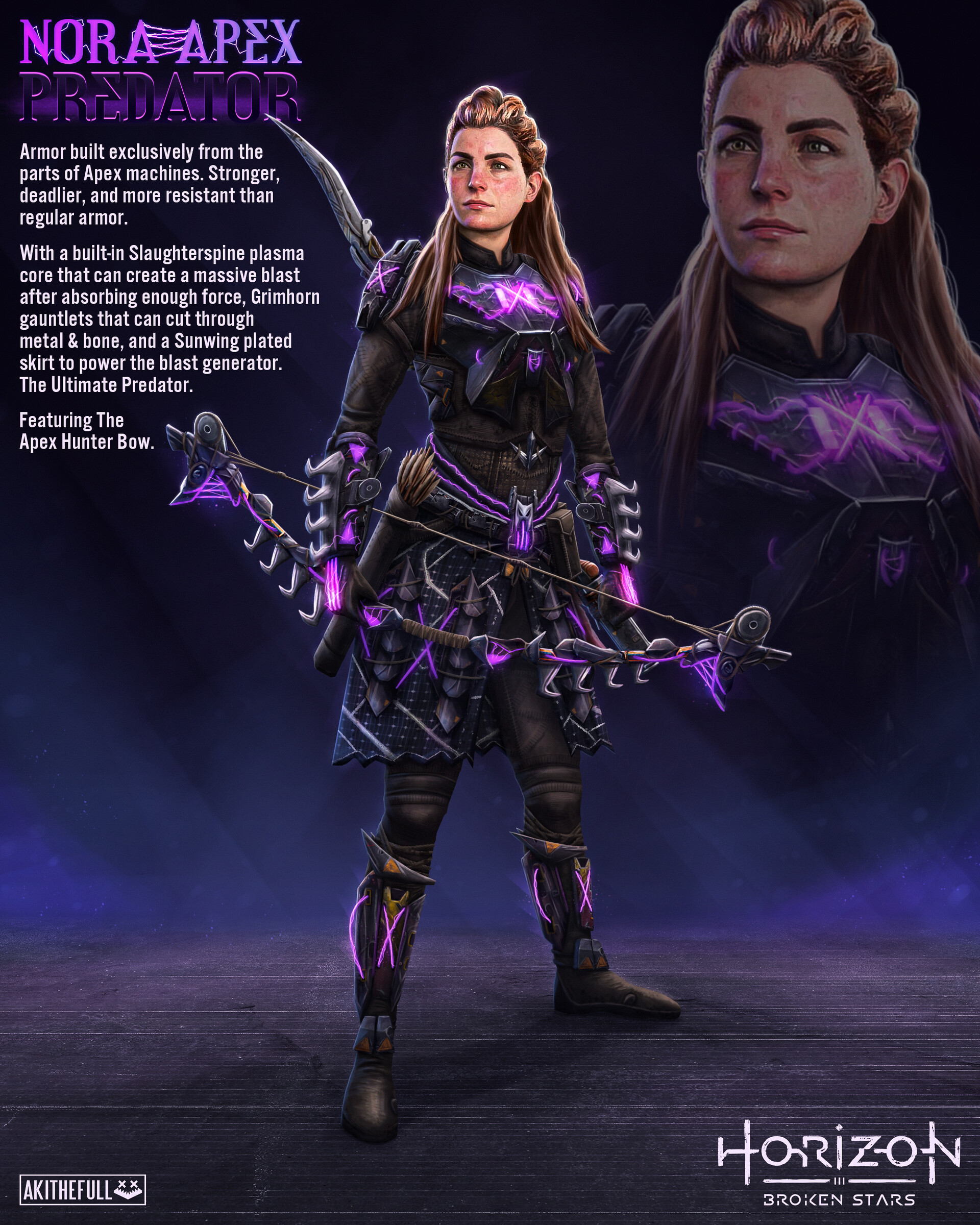 ArtStation - Horizon 3 Nora Apex Predator Armor Design