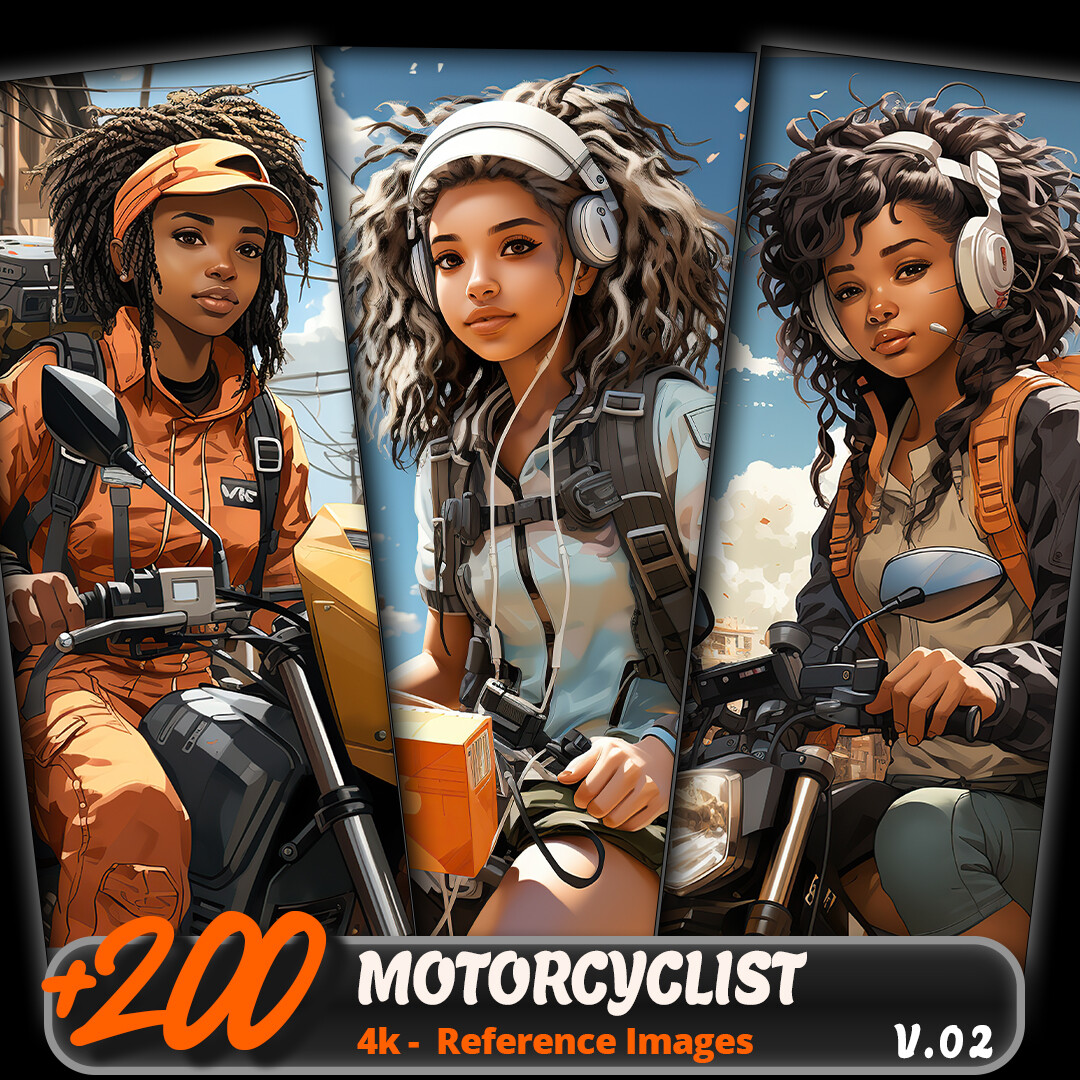 ArtStation - MOTORCYCLIST VOL. 02/ 4K/ Reference Image