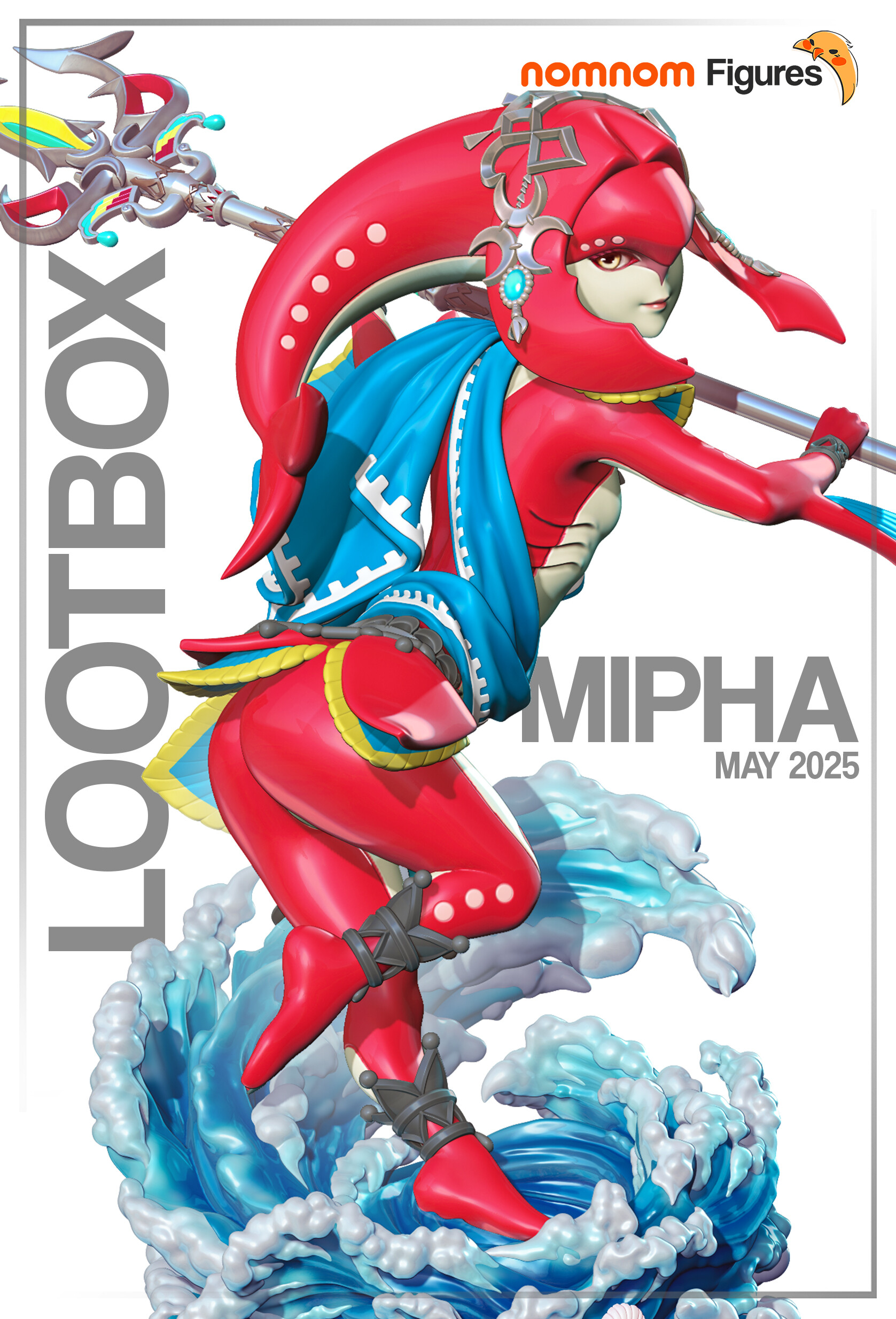 NomNom Figures - Mipha - Zelda Breath of the Wild