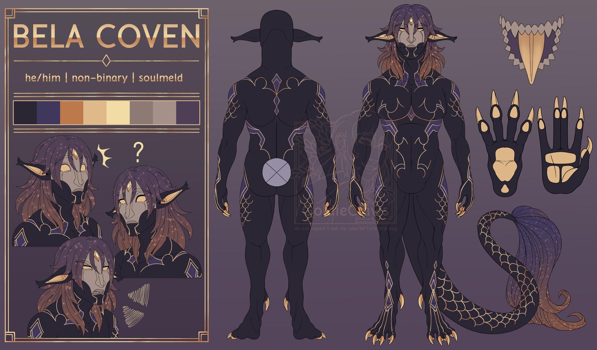 ArtStation - [True Forme] Bela Coven Reference Sheet
