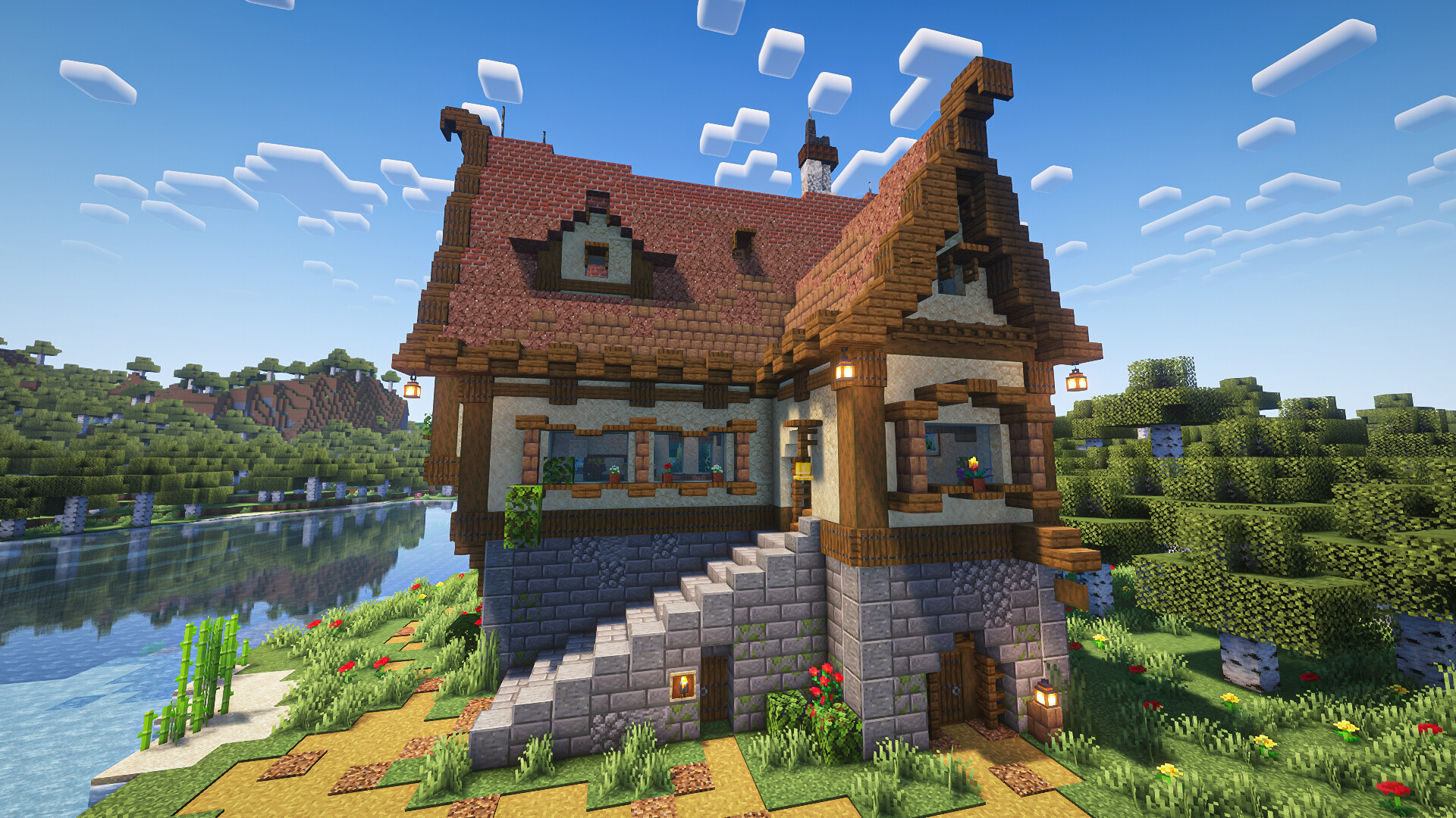 ArtStation - Minecraft: Trader's House