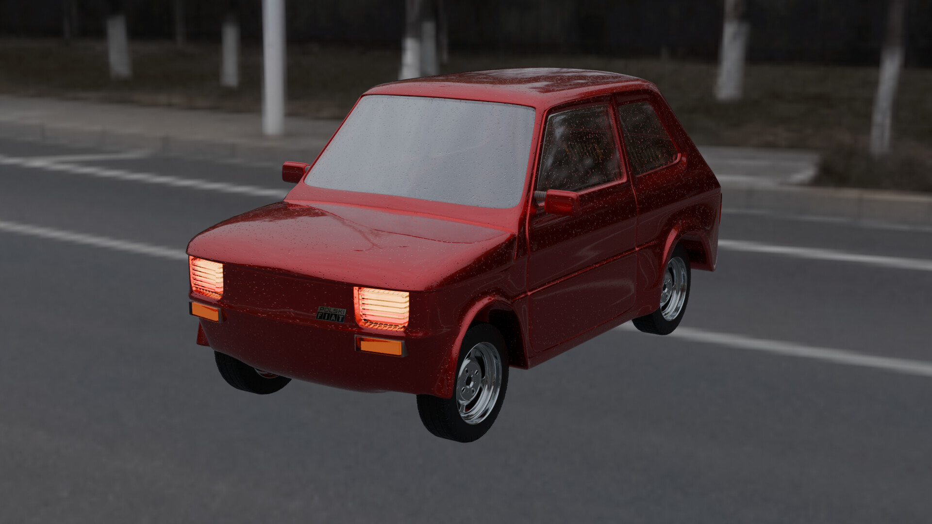 ArtStation - Highpoly Fiat 126p (no interior)