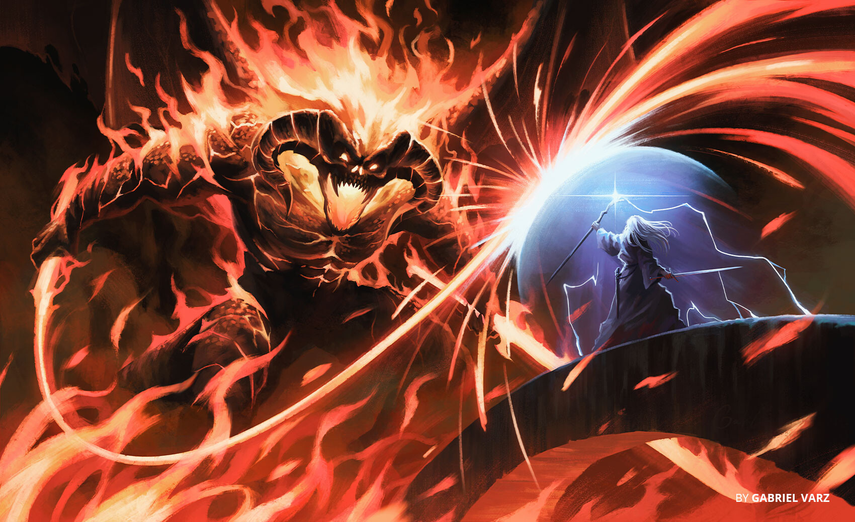 ArtStation - Gandalf vs Balrog