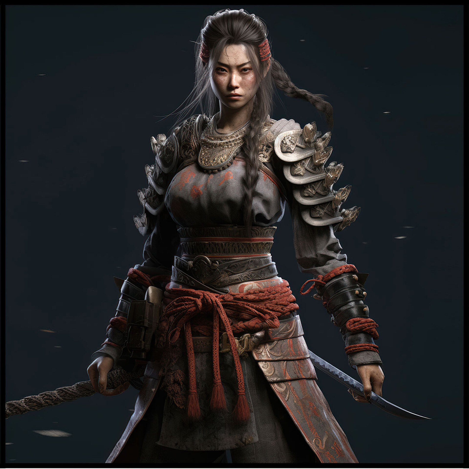 ArtStation - 200 Samurai Women's Style