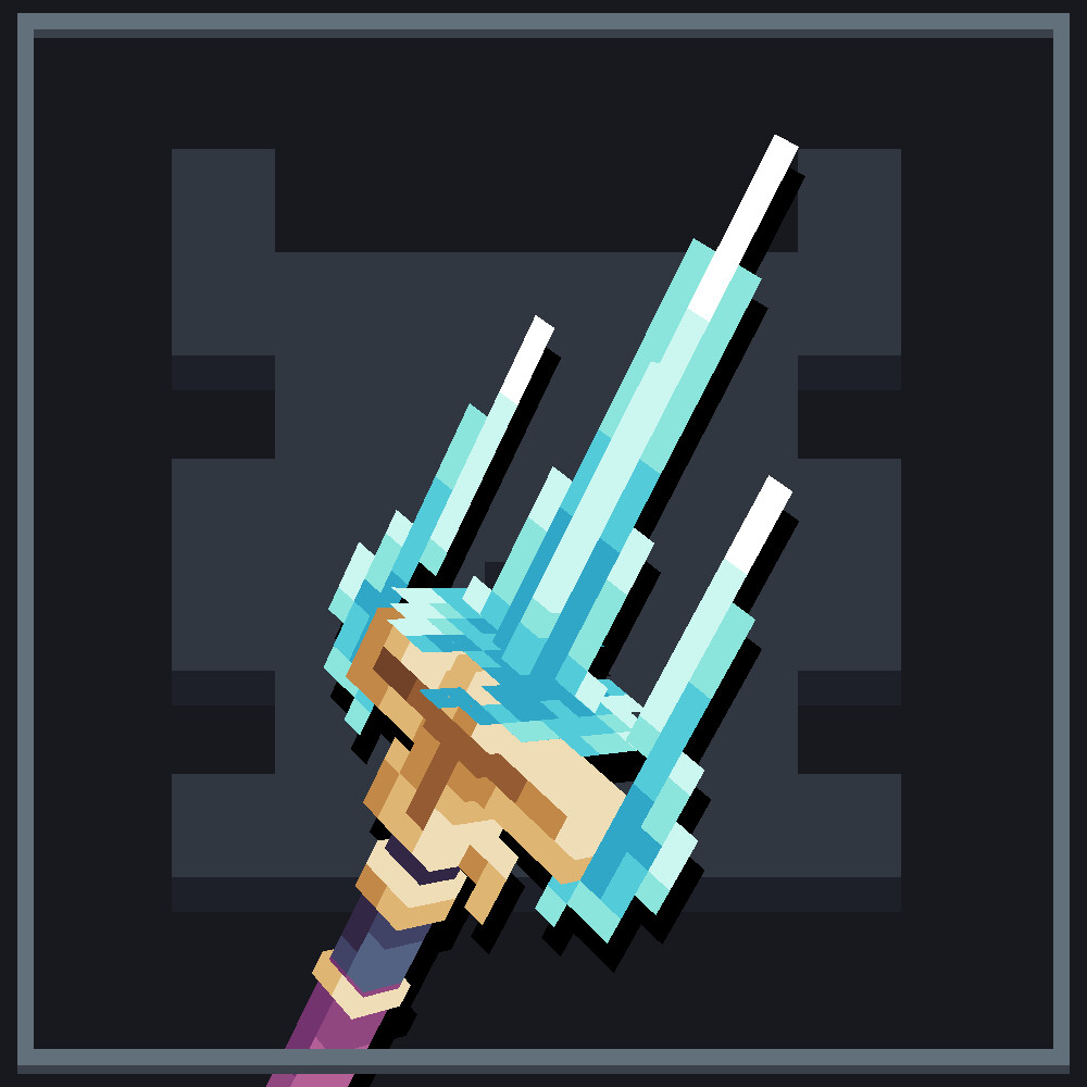 ArtStation - Large Water Spear - Minecraft Style