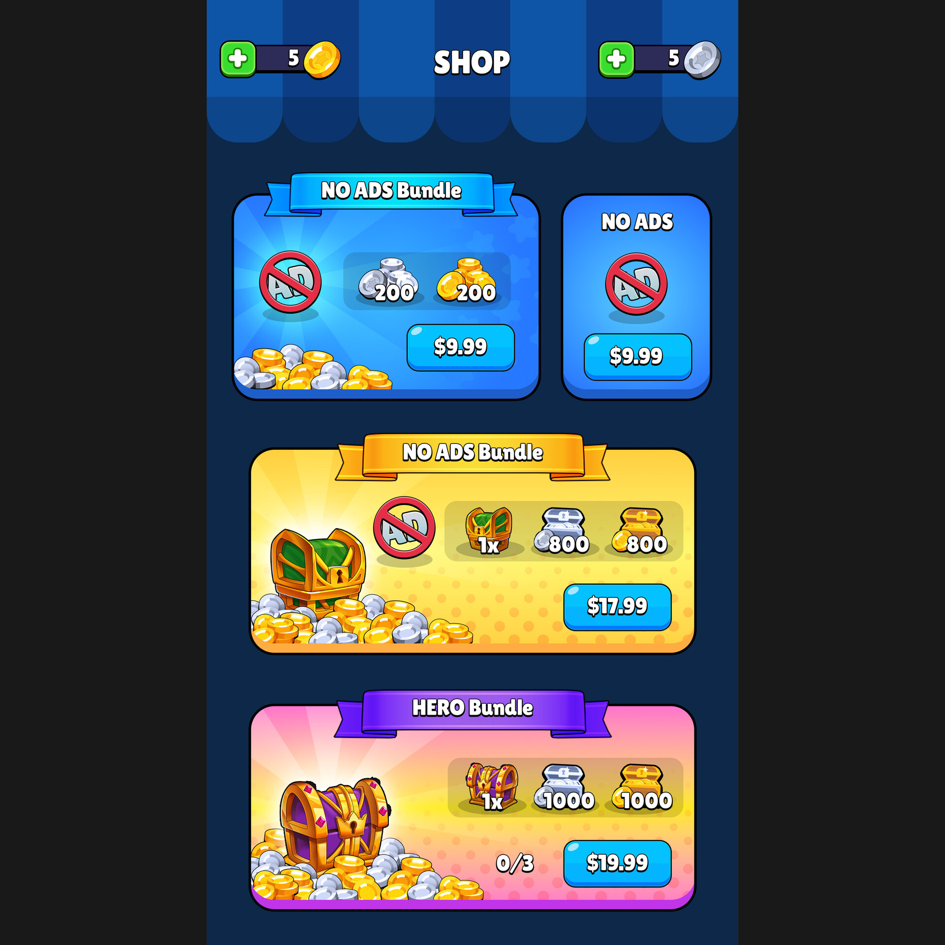 ArtStation - Mobile Game Shop UI
